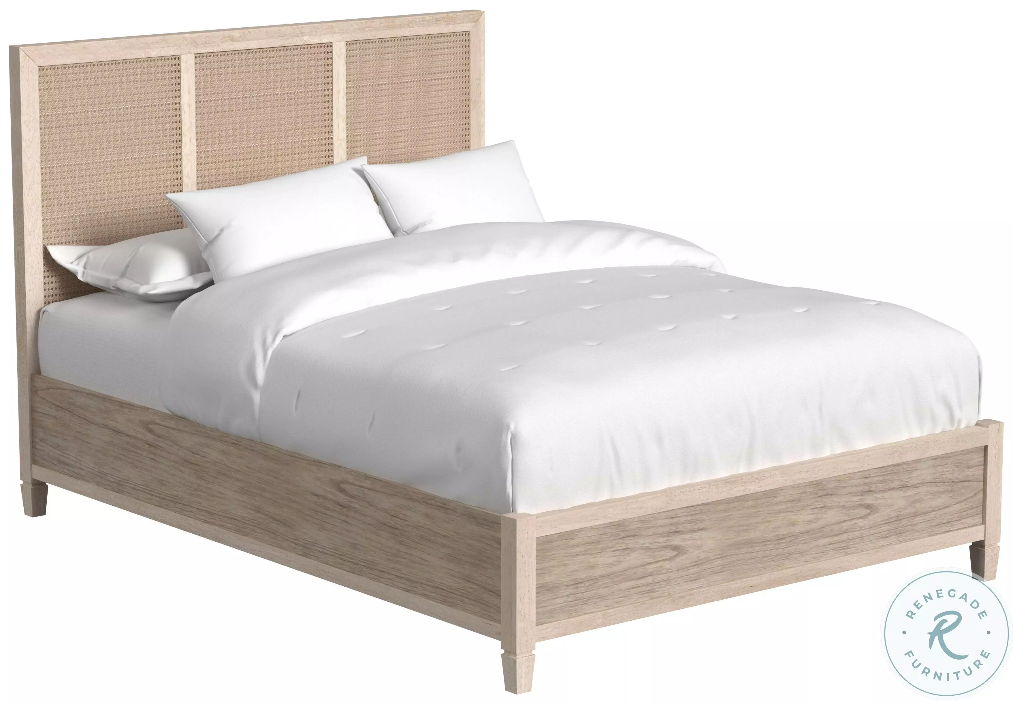 Flagstaff Desert Sand Queen Cane Panel Bed From Butler | Coleman Furniture
