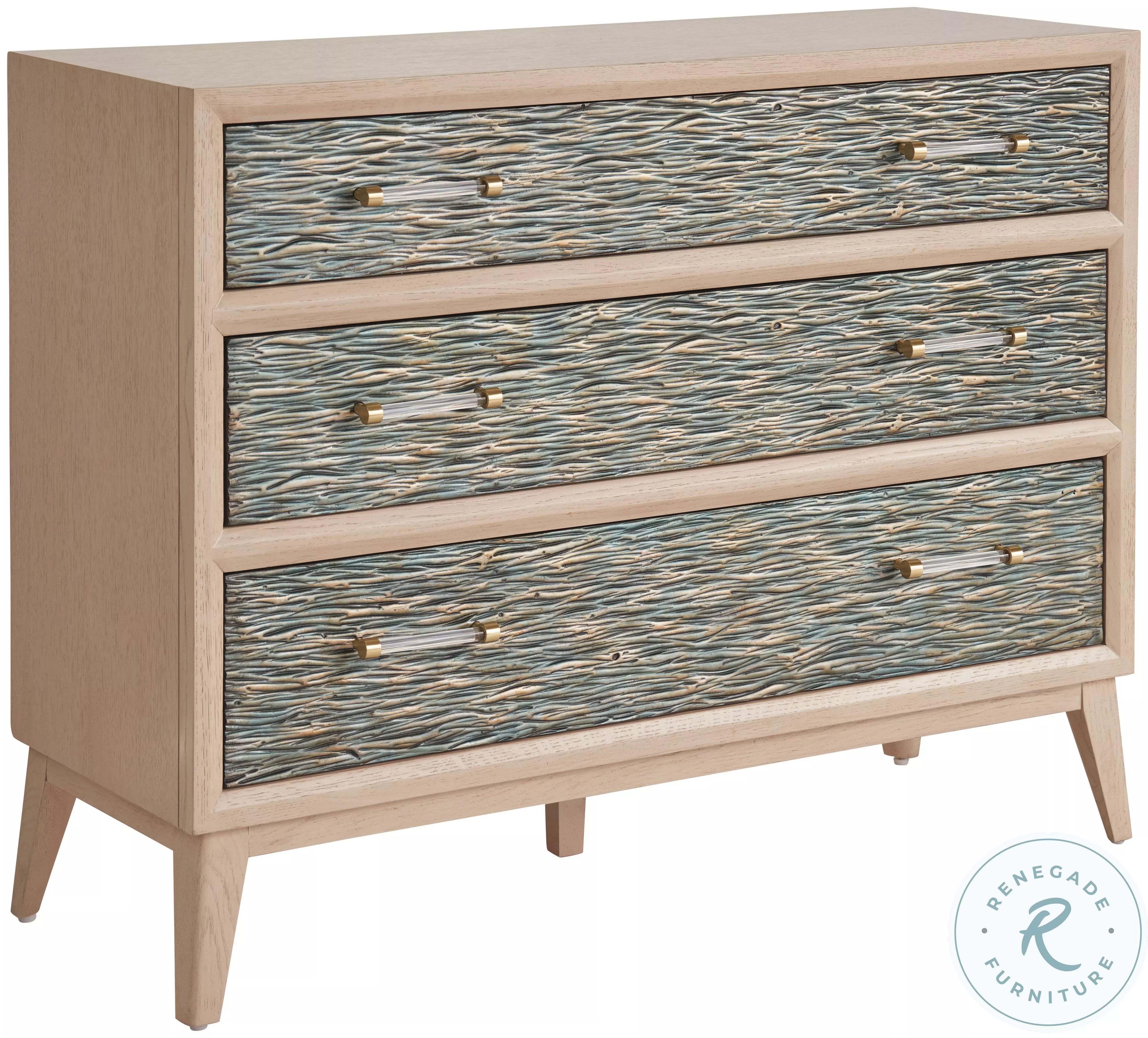 Kenan Sand Drift 3 Drawer Hall Chest From Tommy Bahama | Coleman Furniture