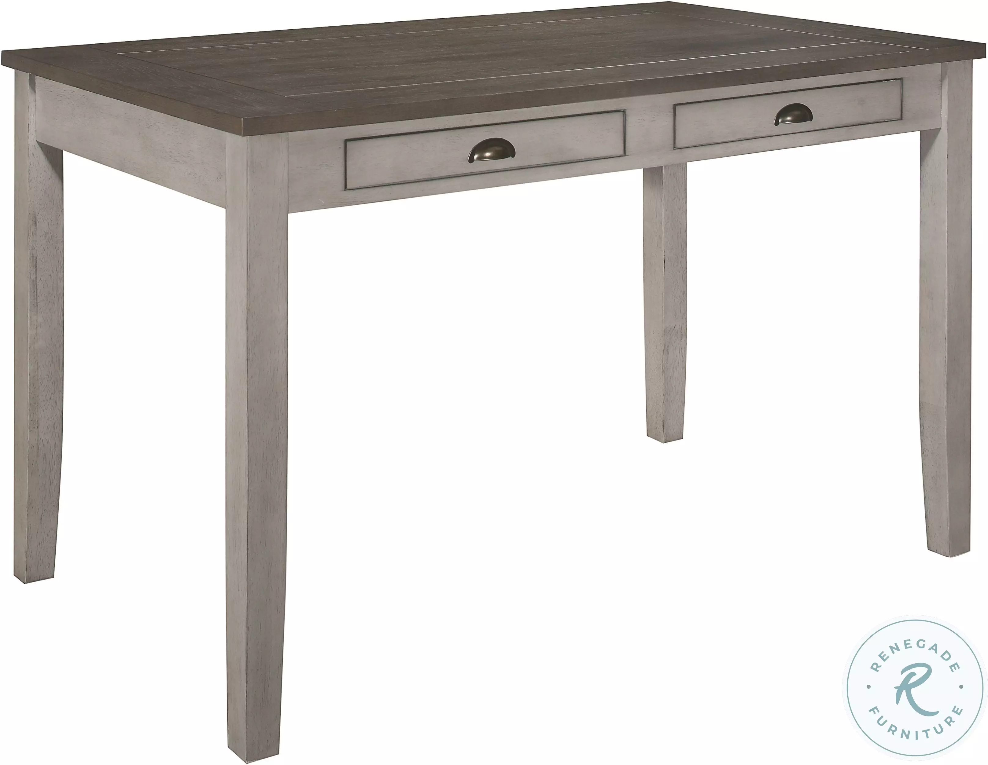 Brightleaf Brown And Light Gray Counter Height Dining Table From ...