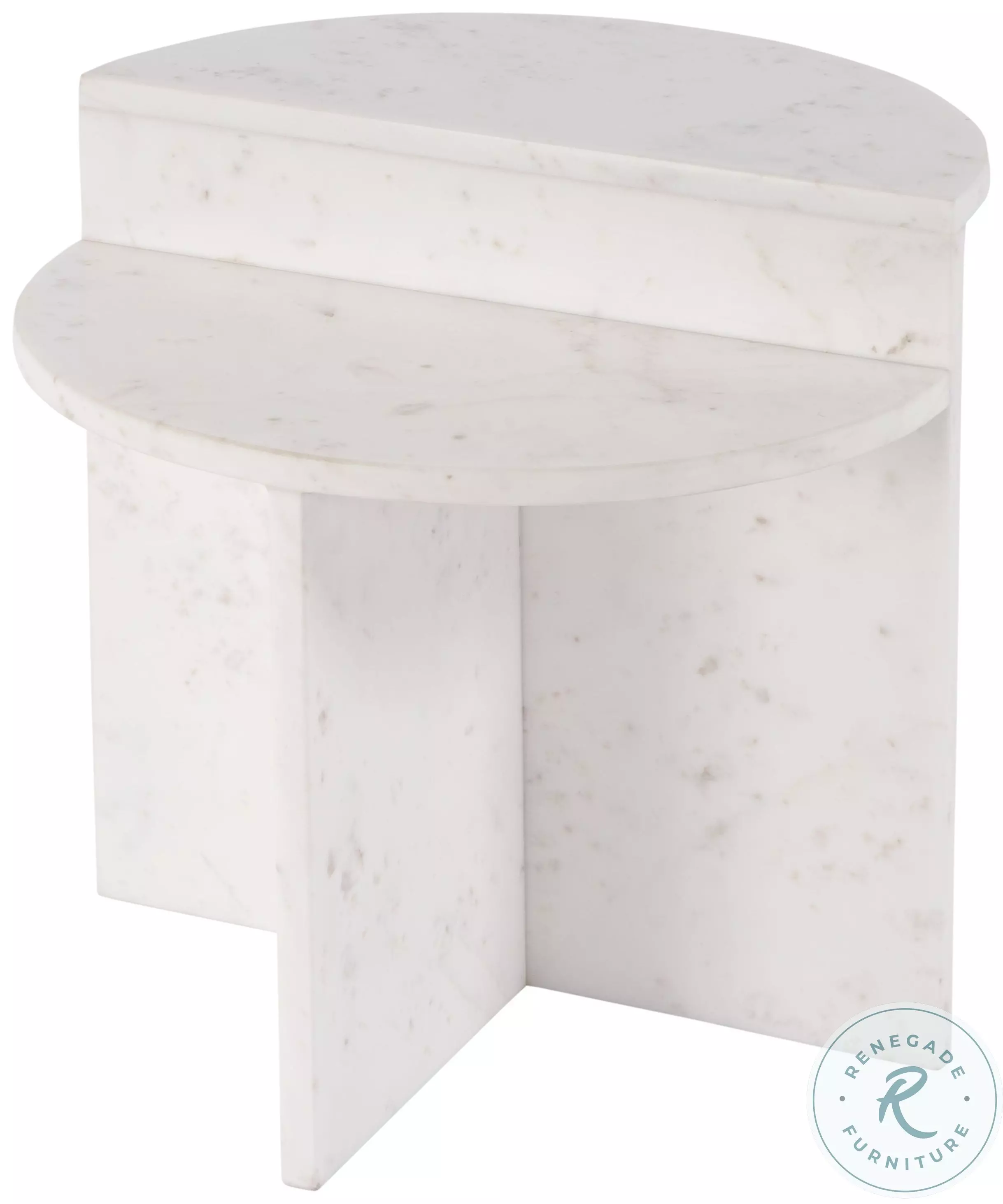 Vienna White Round Accent Table From Butler | Coleman Furniture