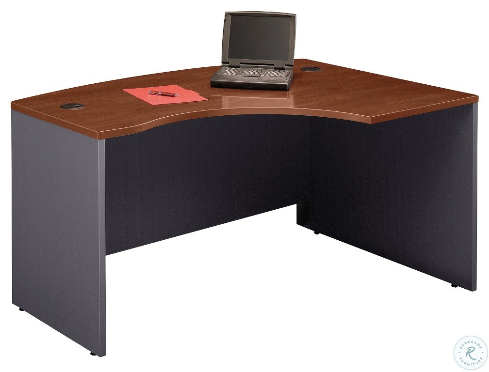 Series C Hansen Cherry 60 Inch RH L-Bow Desk Shell from Bush (WC24422 ...