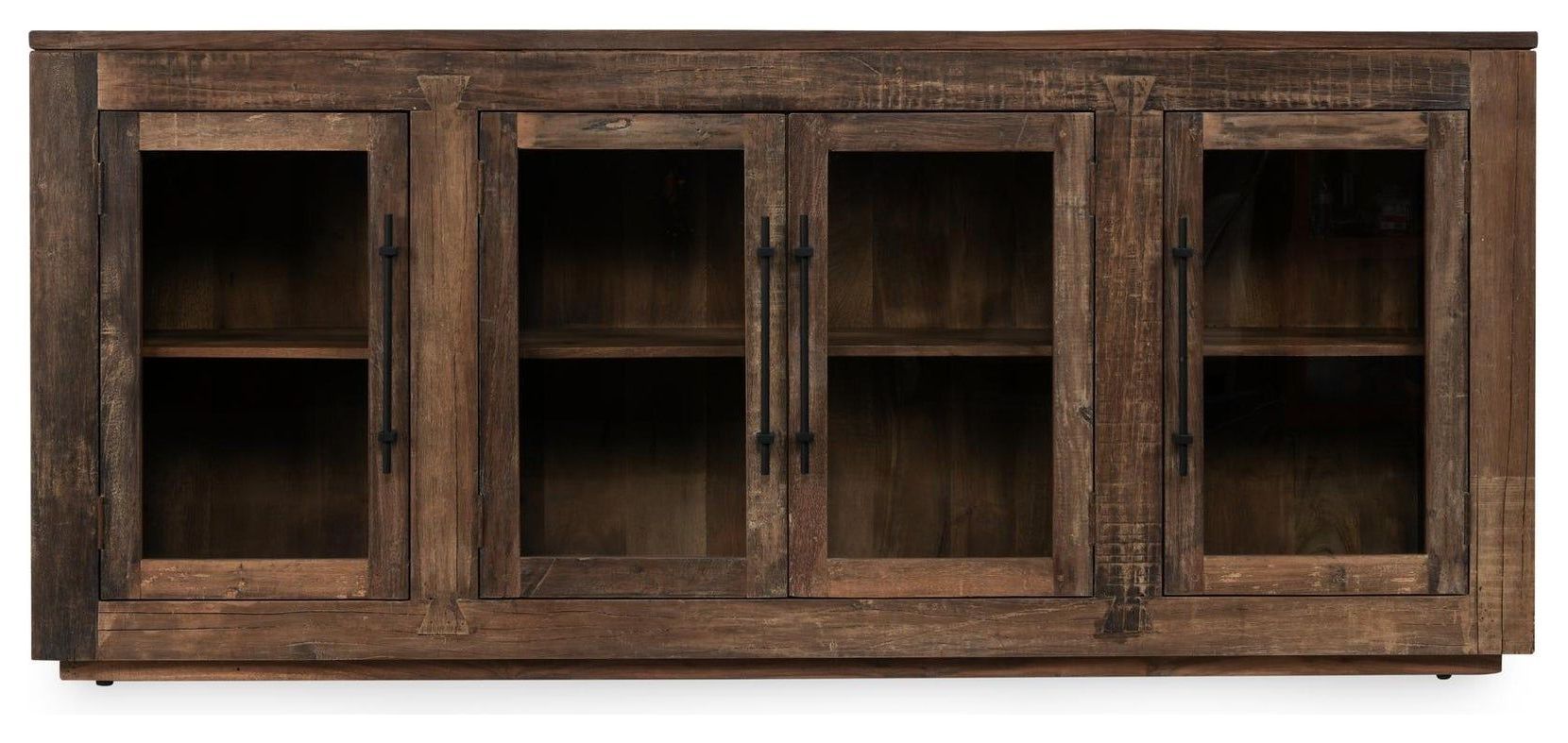 Jett Natural 4 Glass Door Buffet From Classic Home | Coleman Furniture