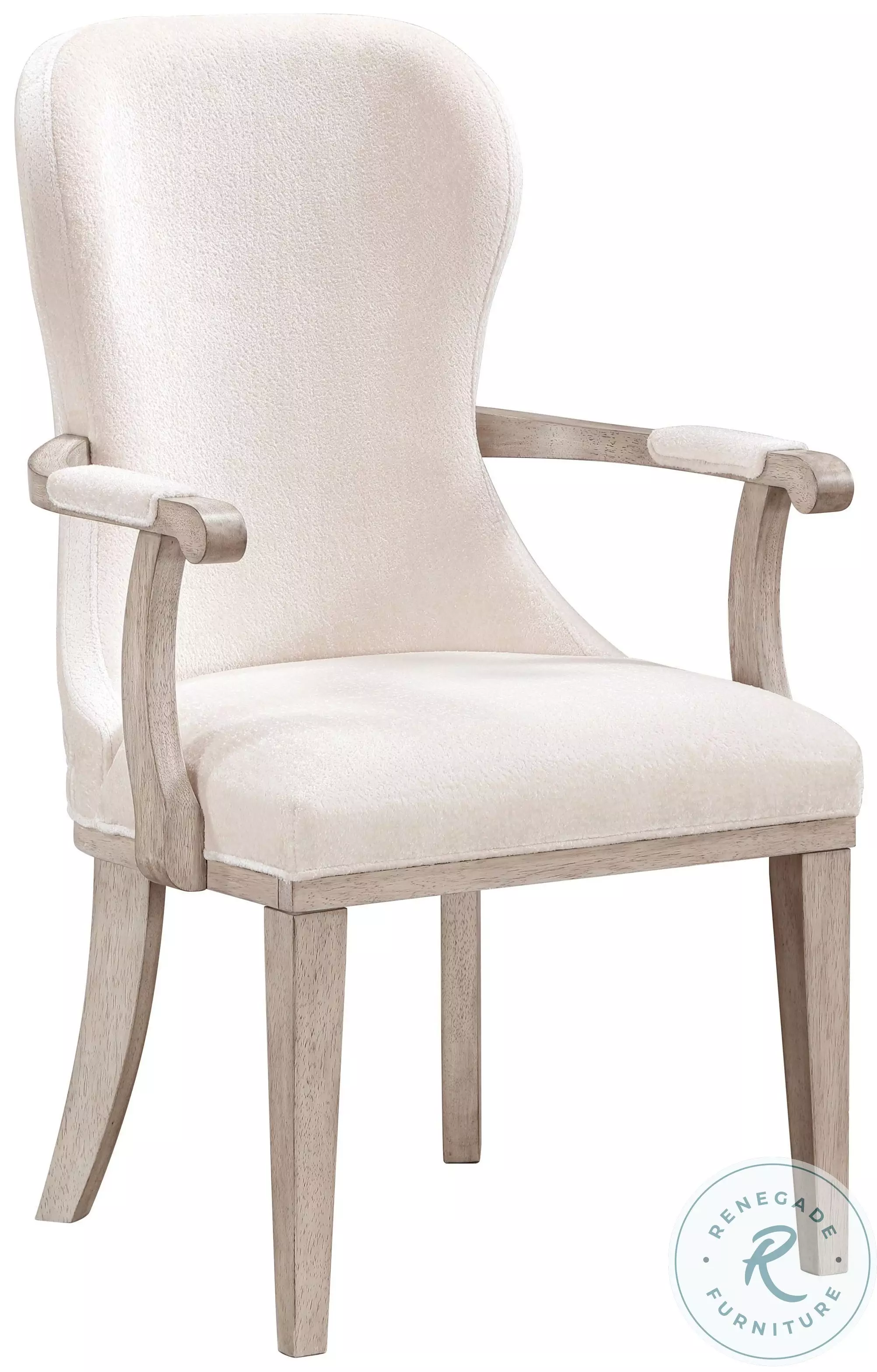 Lofton Ivory Arm Chair Set of 2 From Homelegance | Coleman Furniture