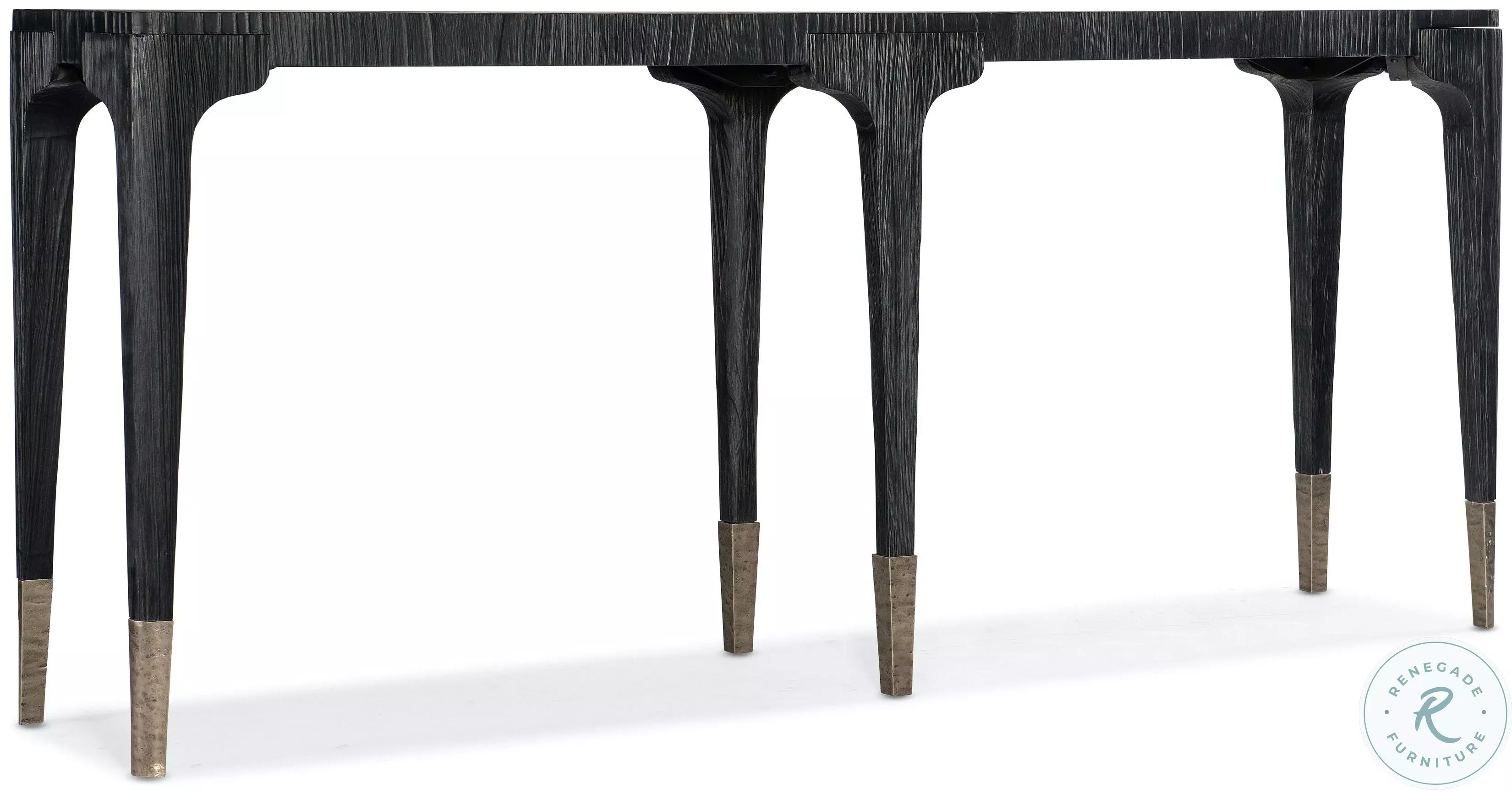 Chapman Black Shou Sugi Ban Console Table From Hooker | Coleman Furniture