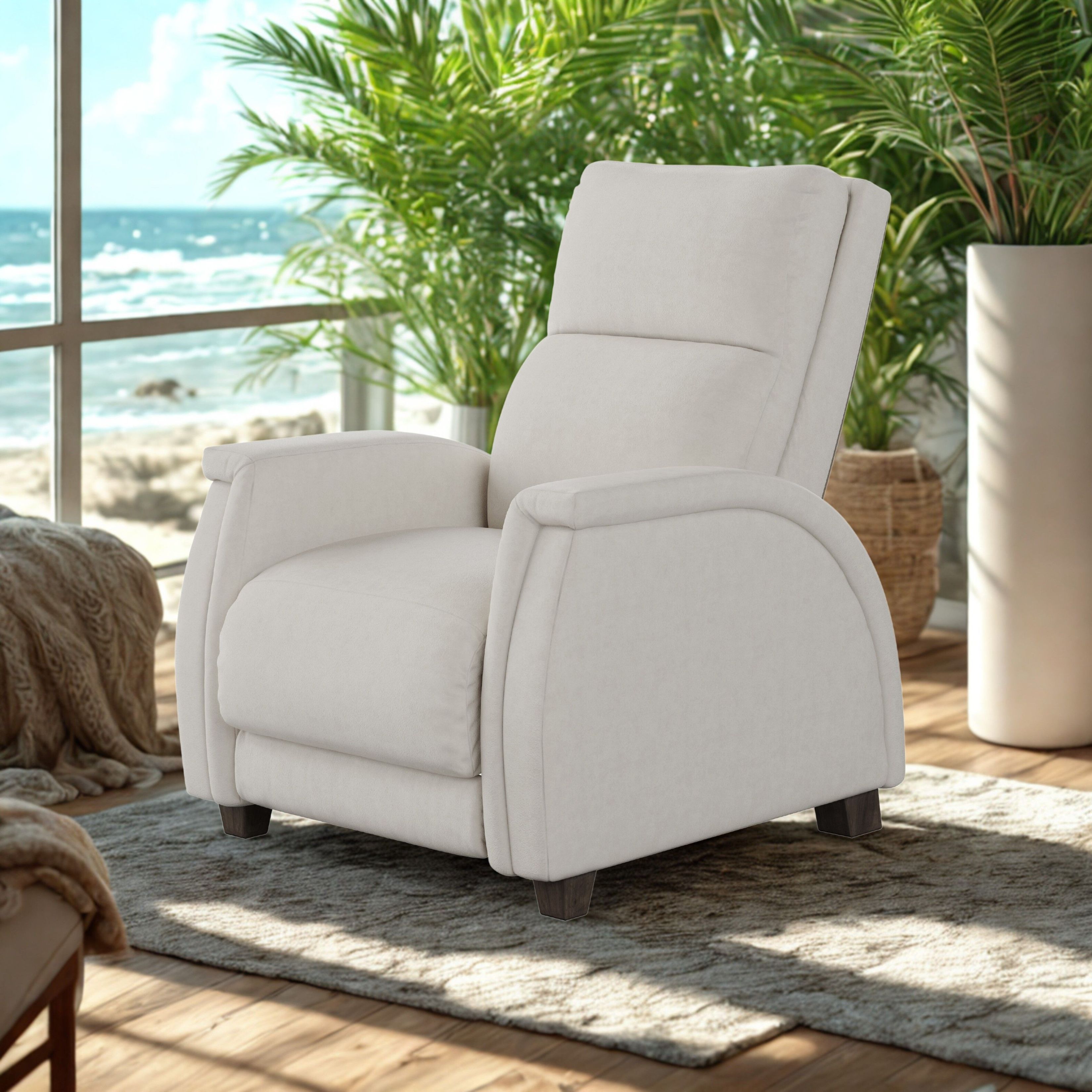 Venus Eggshell Leather Zero Gravity Power Recliner From Southern Home ...