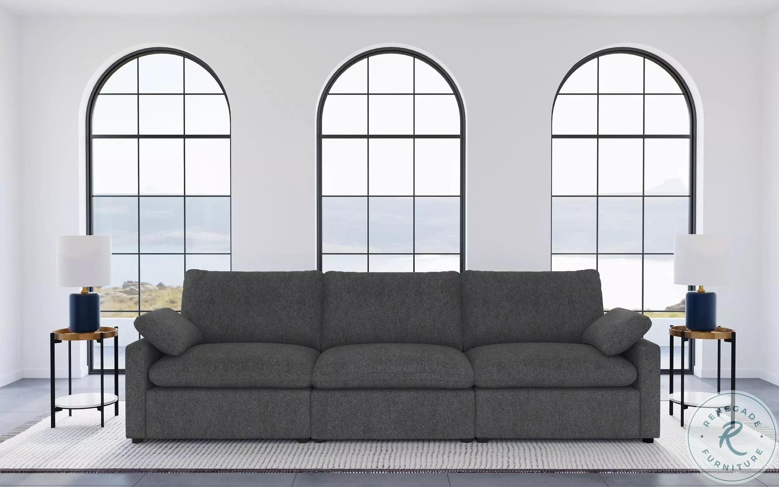 Collins Dark Gray Modular Power Reclining Sofa From Coaster Furniture ...