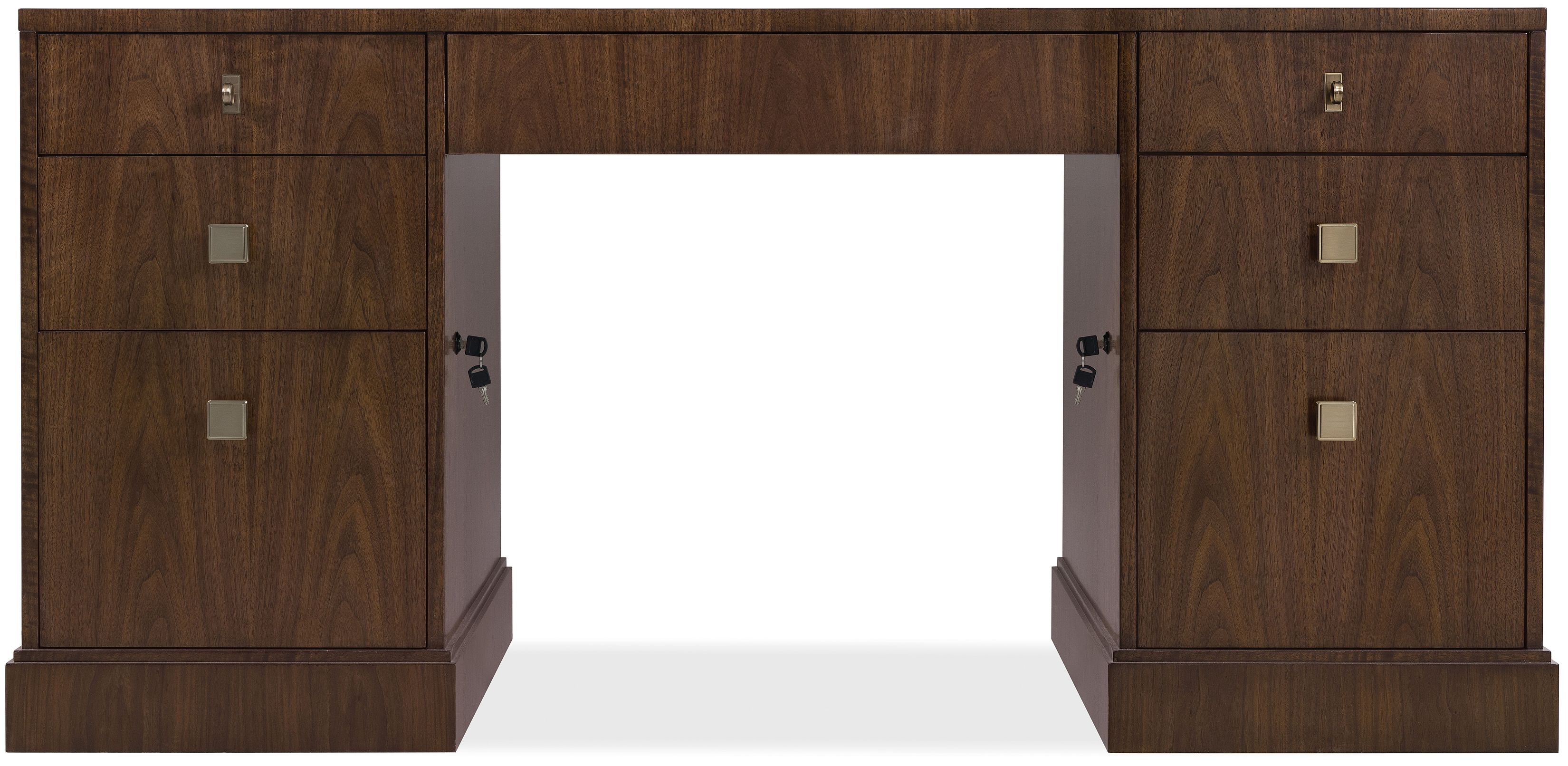 Meridian Dark Brown 65" Executive Desk From Hooker Furniture | Coleman ...