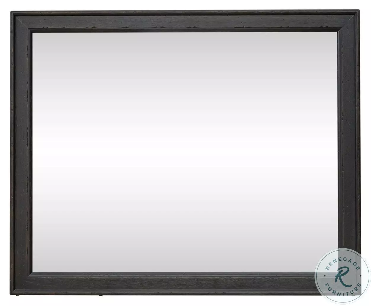 Americana Farmhouse Black Landscape Mirror From Liberty | Coleman Furniture