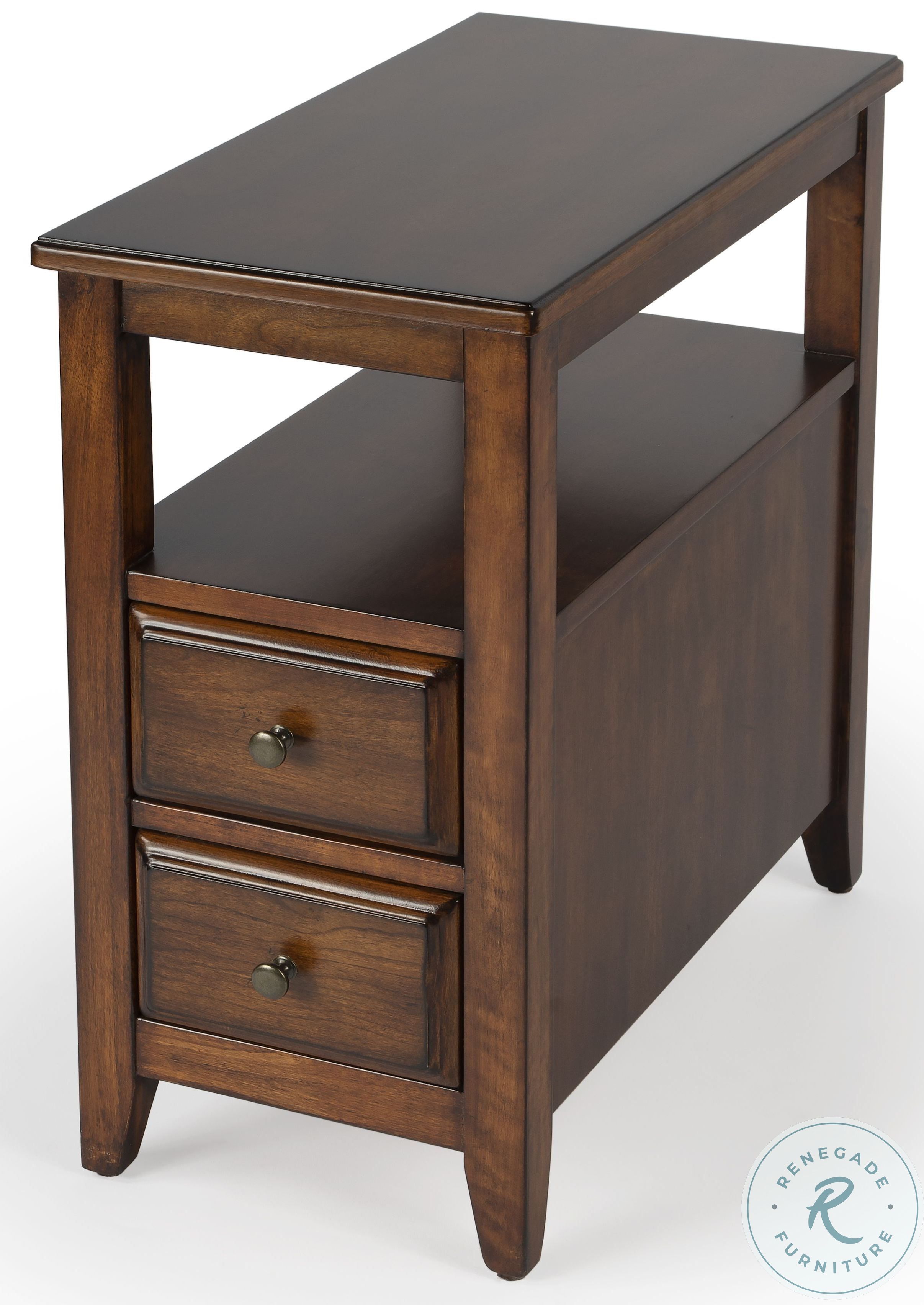 Marcus Antique Cherry Chairside Table from Butler | Coleman Furniture