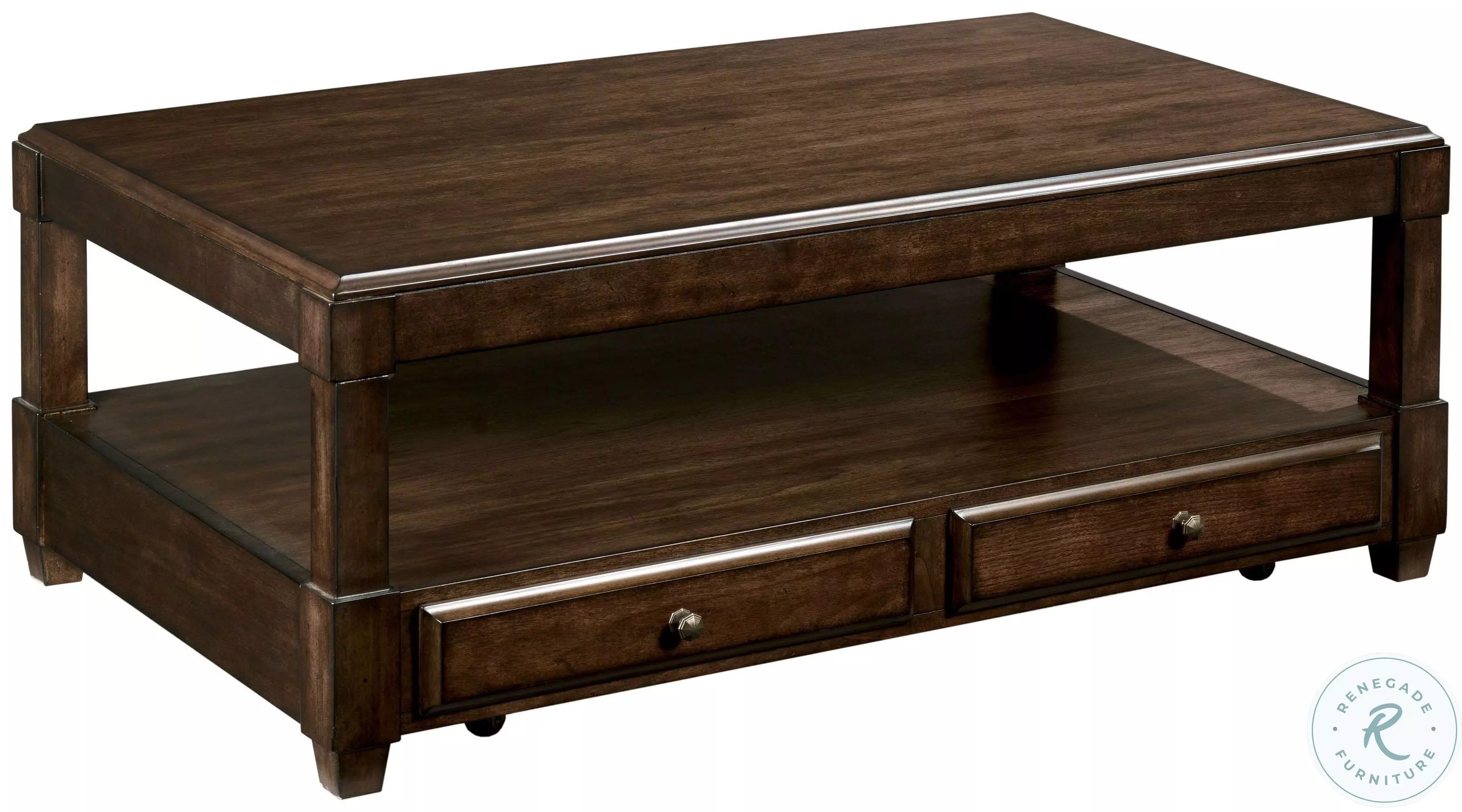 Halsey Brown Rectangular Lift Top Cocktail Table from Hammary | Coleman ...