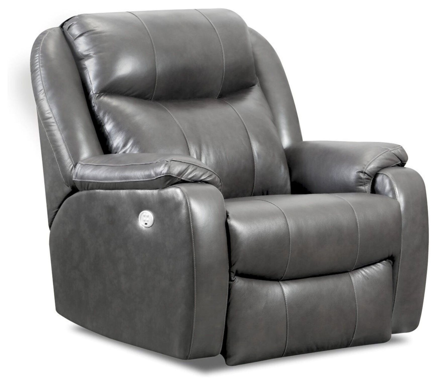 Hercules Graystone Power Recliner with USB Charging From Southern Home ...