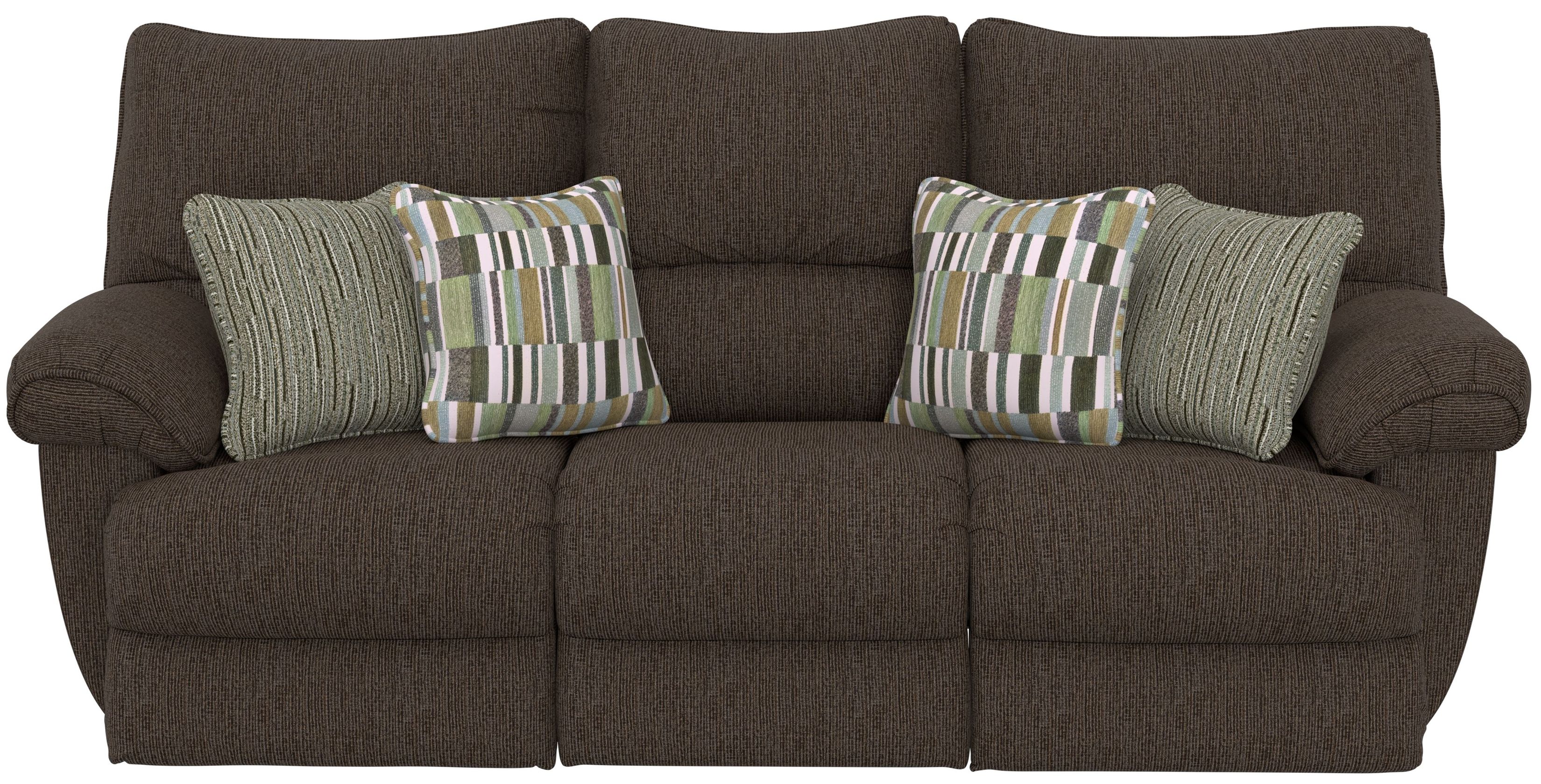Lenny Chocolate 90" Power Lay Flat Reclining Sofa From Catnapper ...