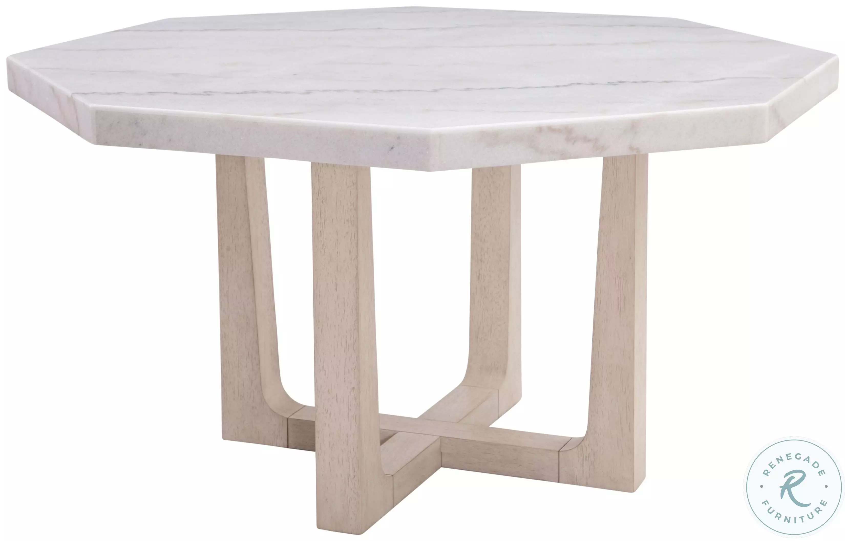 Newport White Marble And Sun Bleached Ash Dining Table From Bassett ...