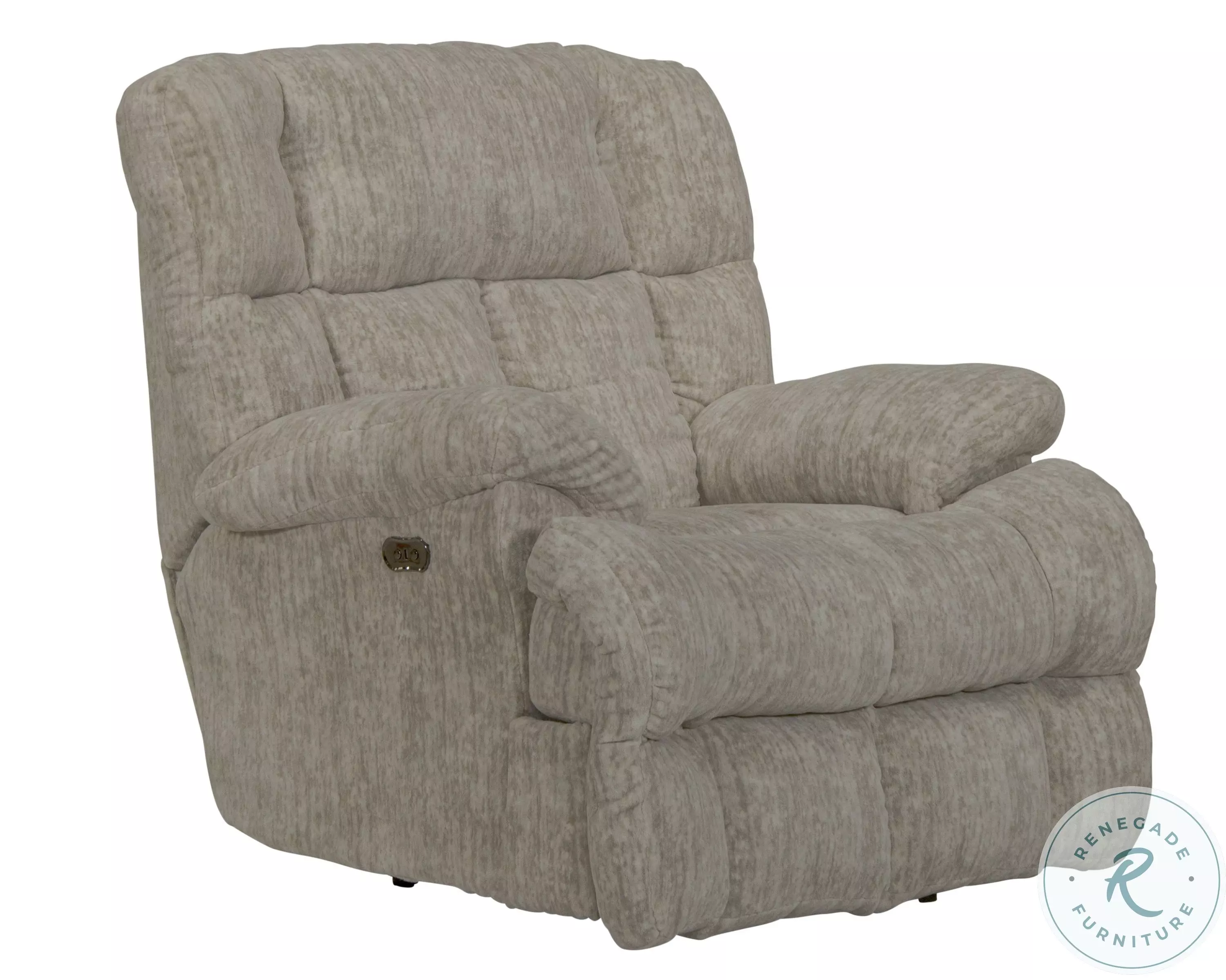 Cirrus Parchment Lay Flat Chaise Power Recliner From Home Gallery ...