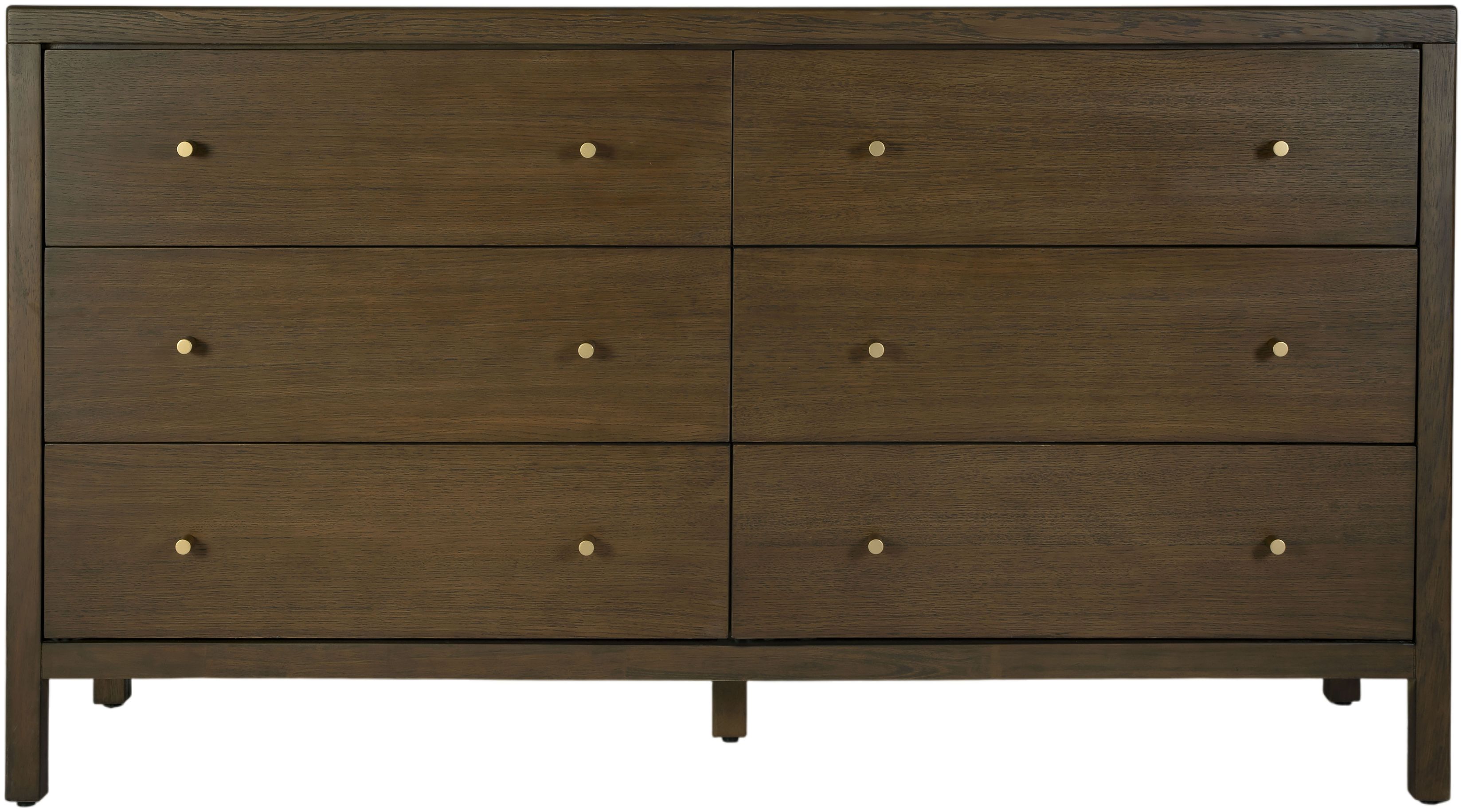 Mendel Walnut 6 Drawers Dresser from Butler | Coleman Furniture