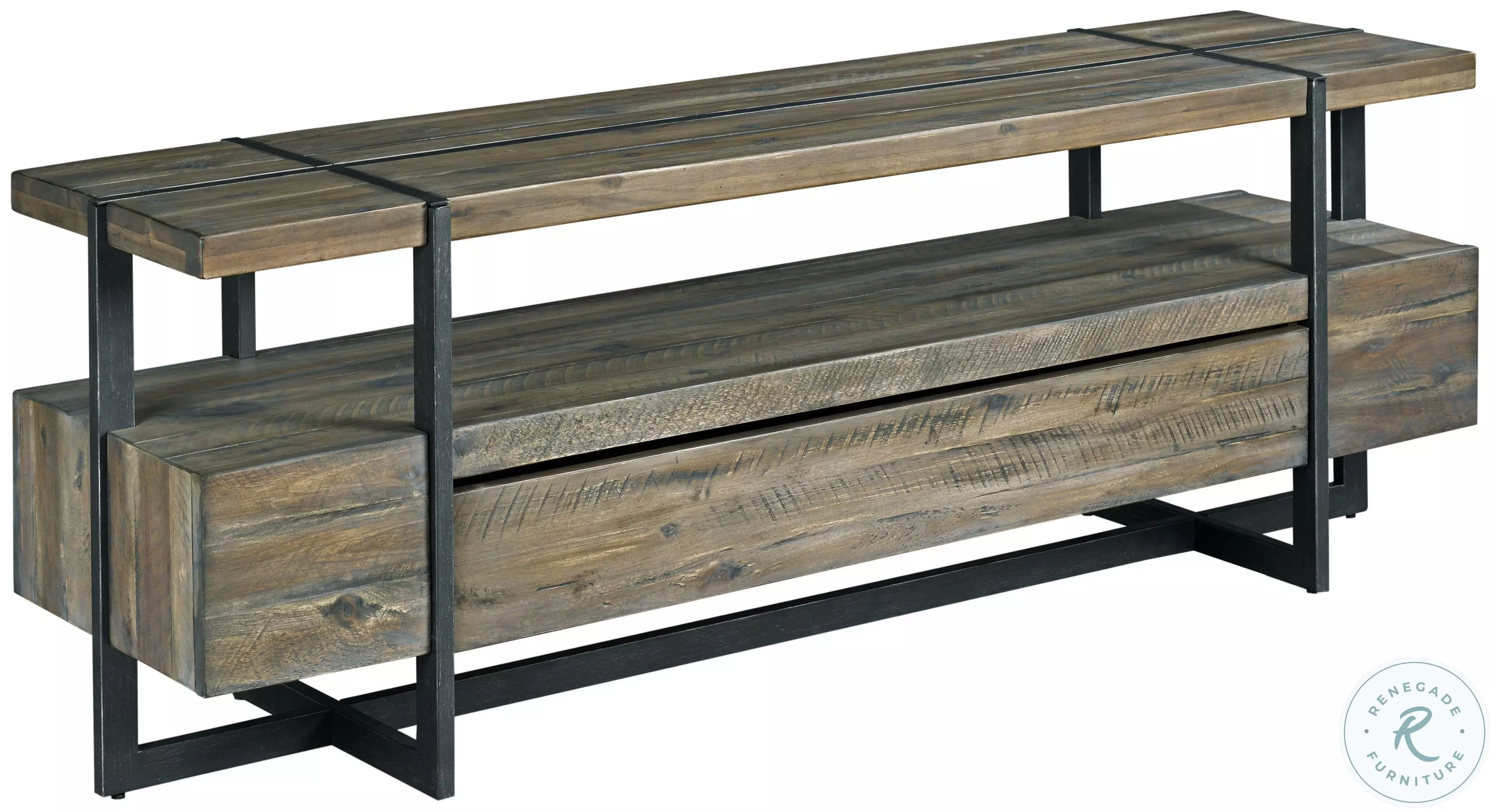 Modern Timber Brown Entertainment Console from Hammary | Coleman Furniture