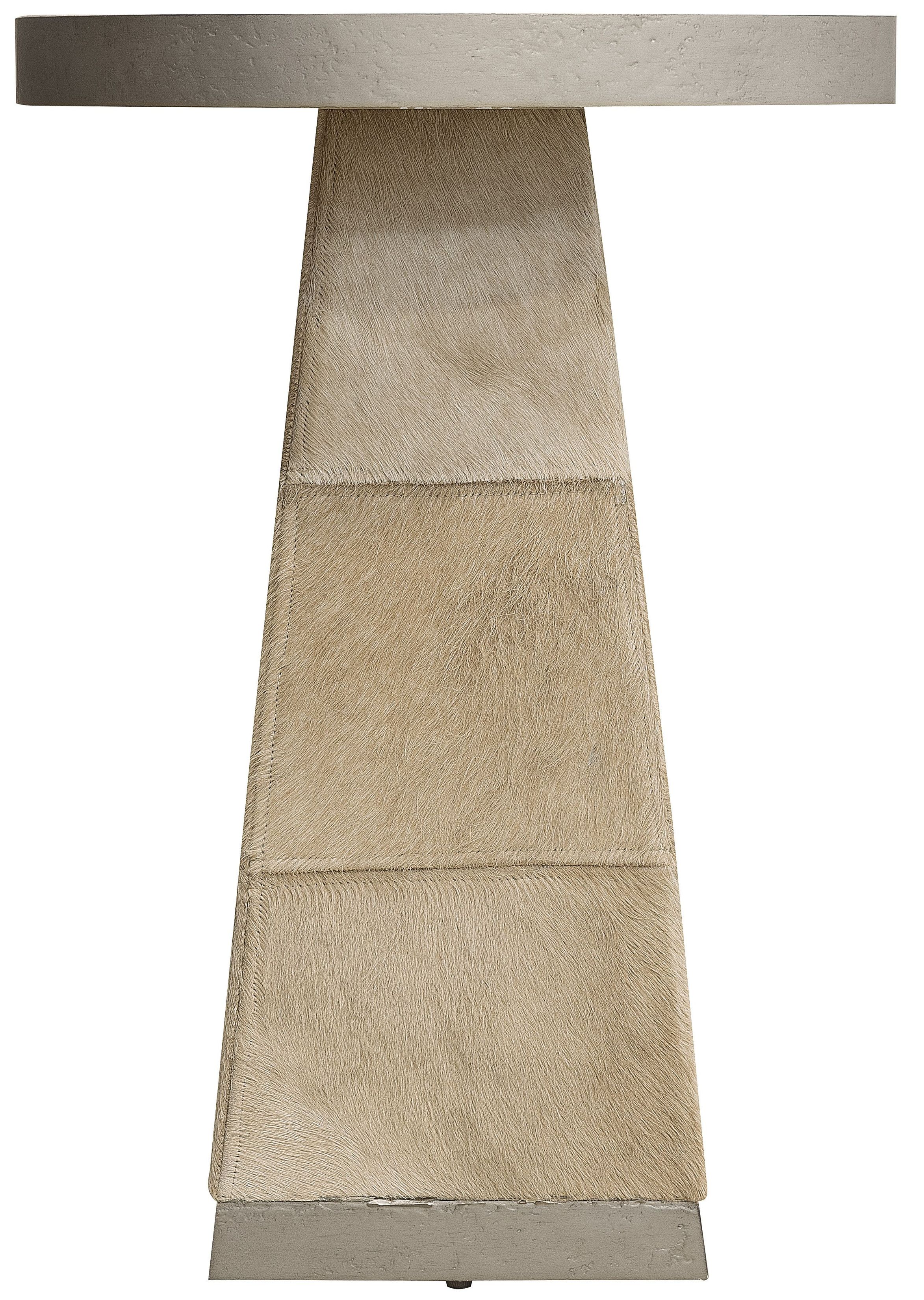 Melange Brown Round Travertine Top Spot Table From Hooker Furniture ...