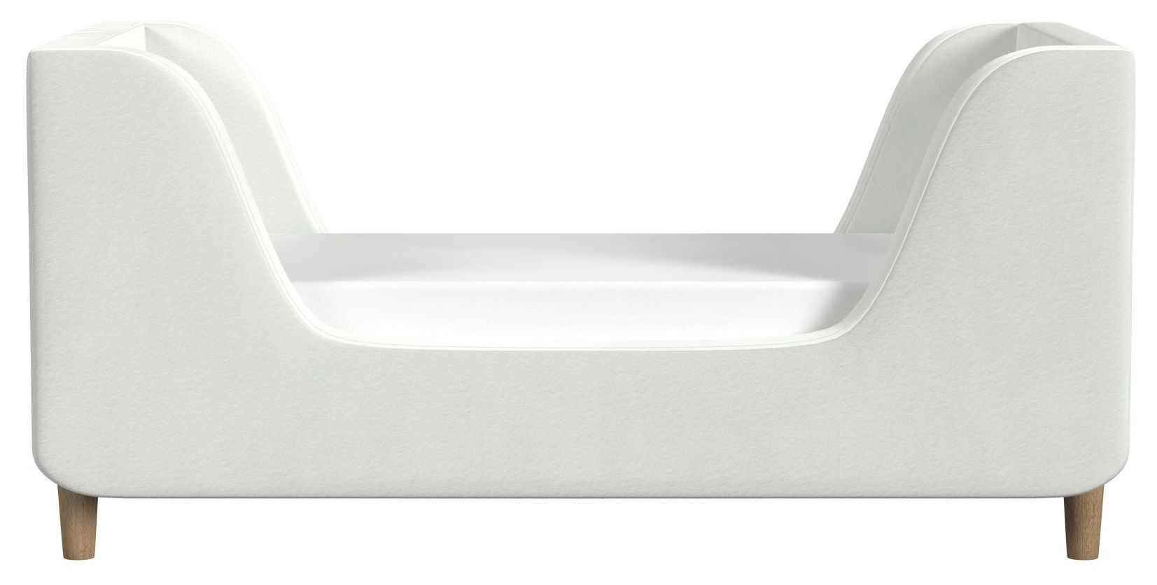 Gia Cream Upholstered Toddler Bed from Westwood Baby | Coleman Furniture