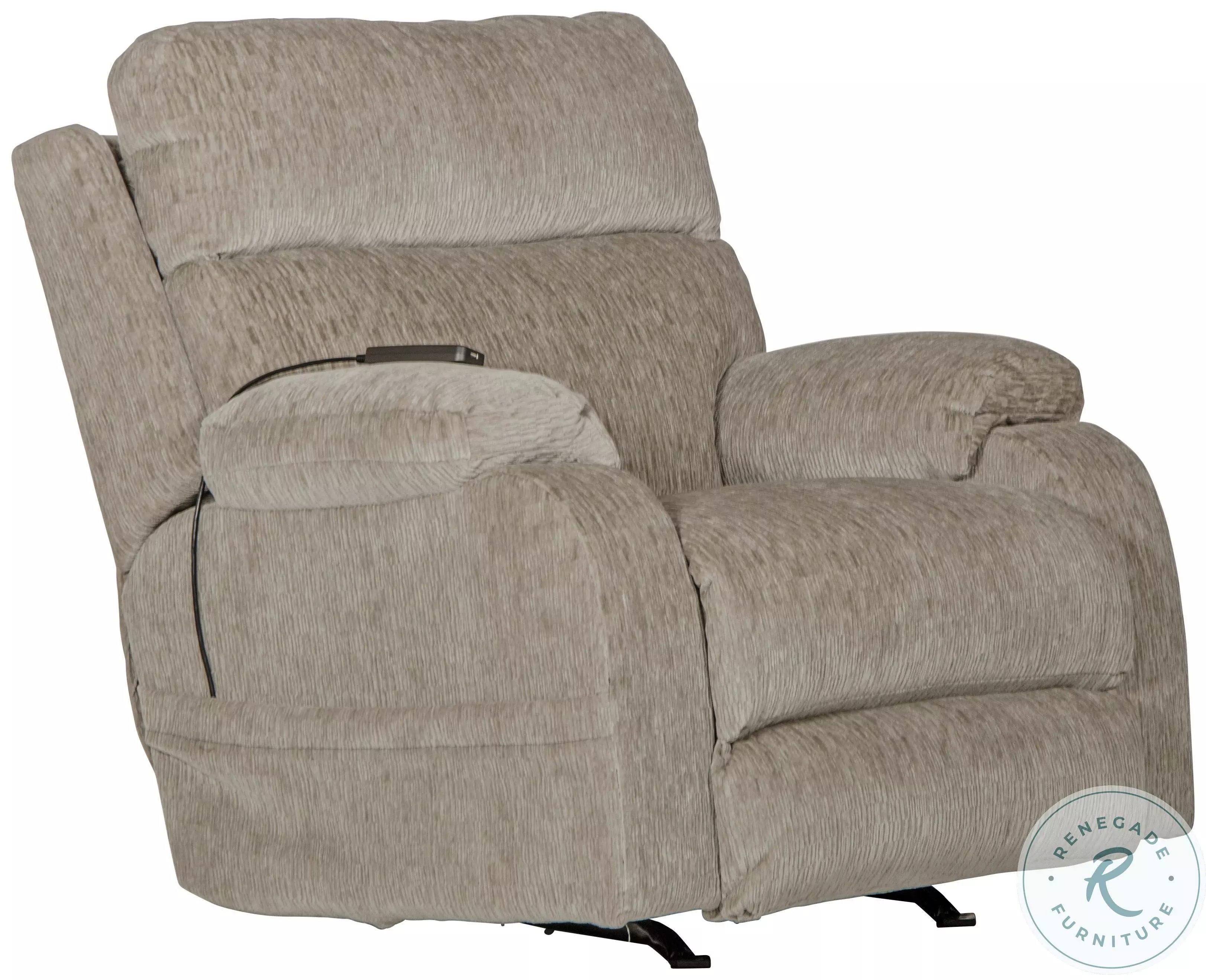 Refresher Cloud Rocker Power Recliner with Power Headrest From Home ...