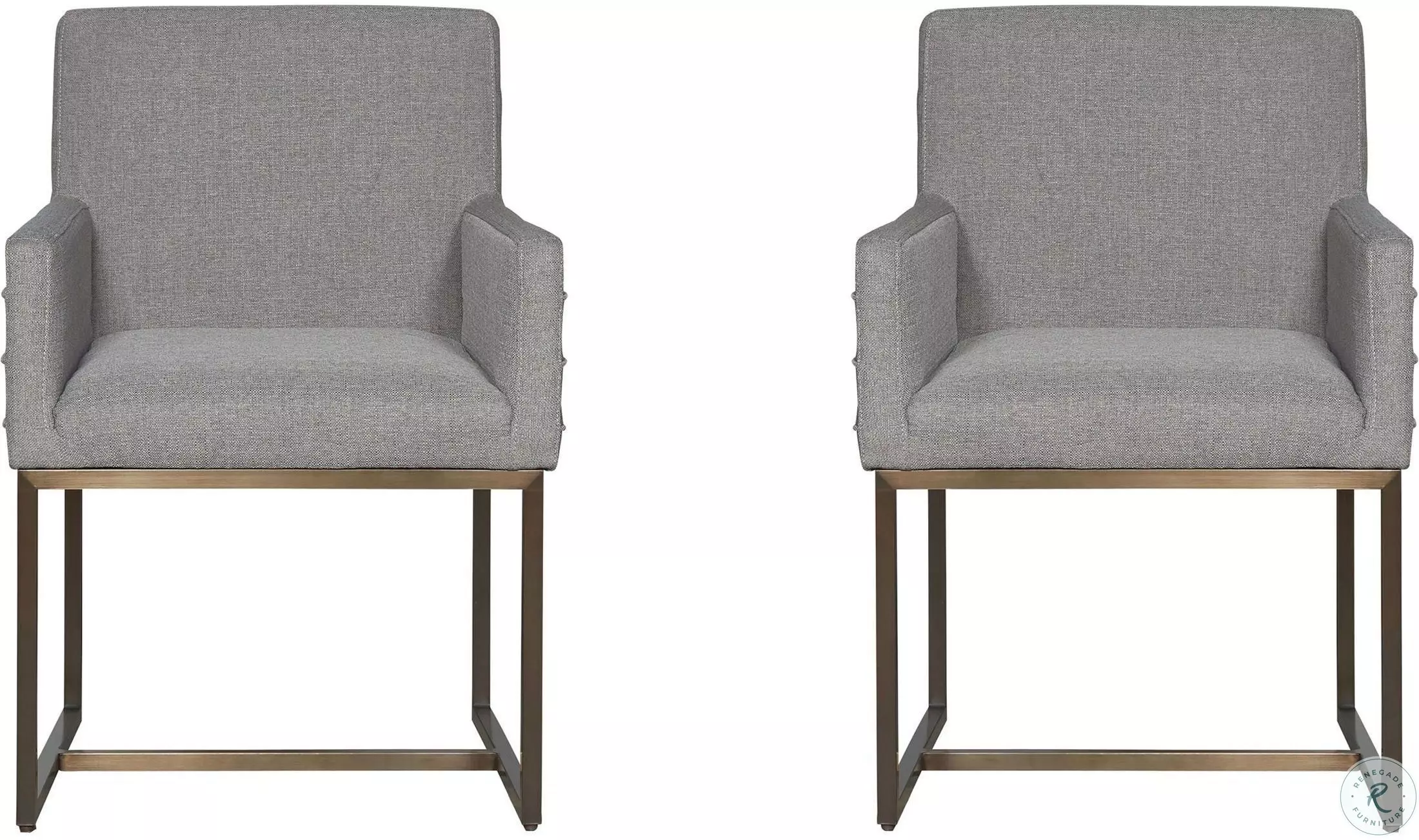 Modern Cooper Gray Arm Chair Set of 2 from Universal | Coleman Furniture