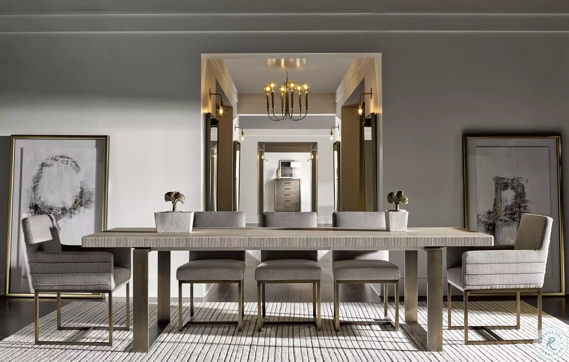 Modern Robards Quartz Extendable Dining Table From Home Gallery Stores | Home Gallery Stores