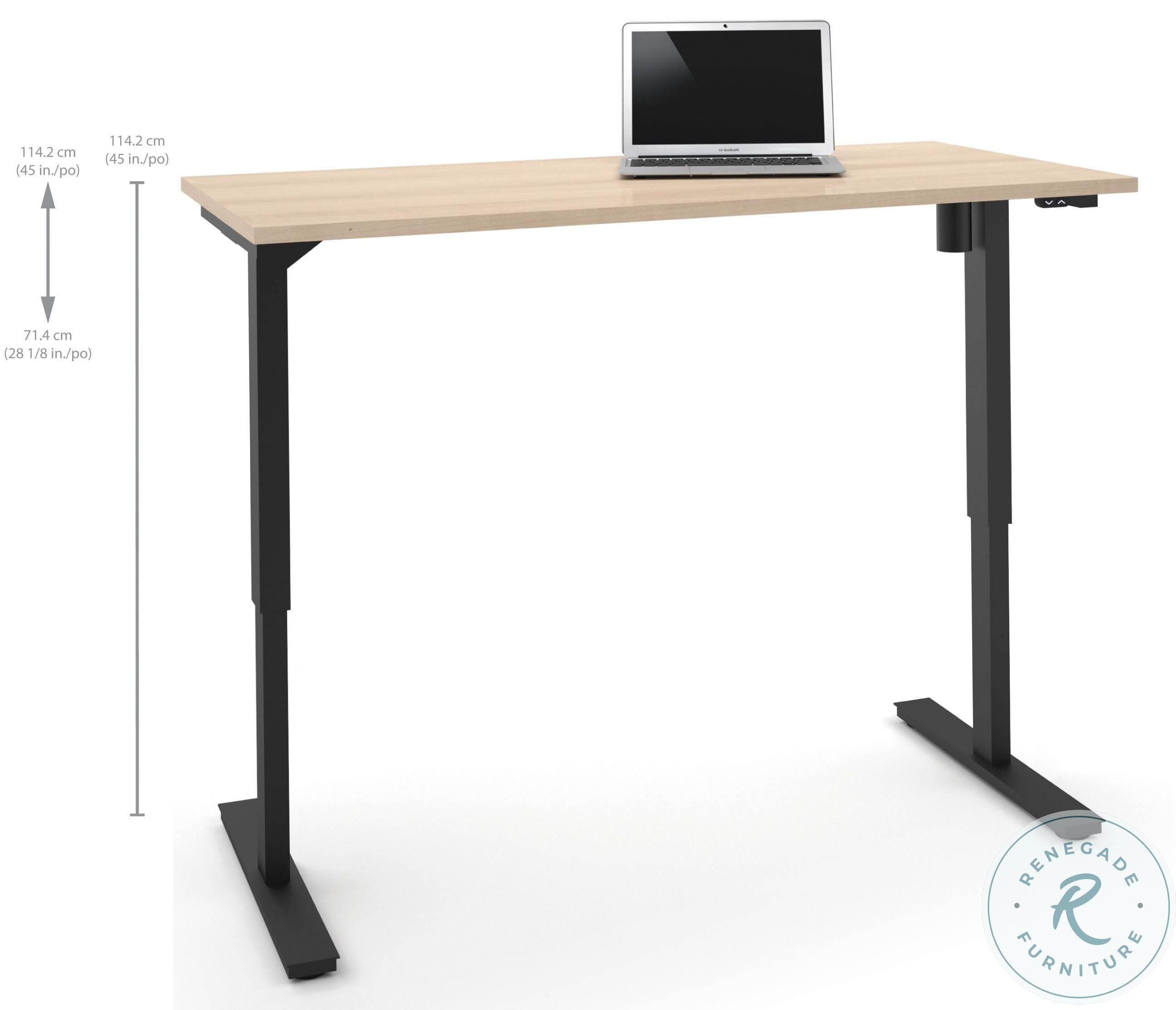 60" Northern Maple Electric Height Adjustable Table from Bestar (65867 ...