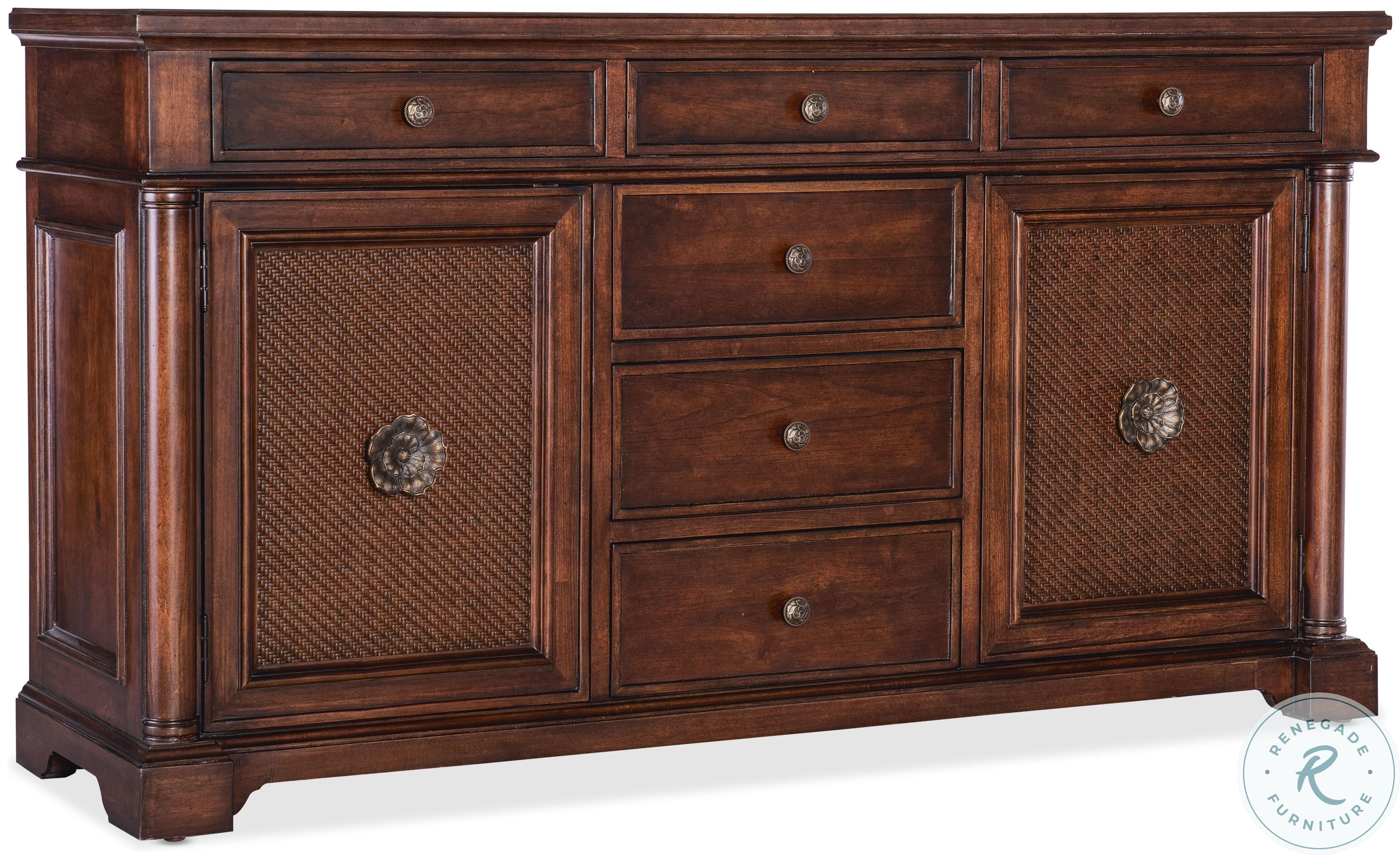 Charleston Maraschino Cherry 2 Door 6 Drawer Buffet From Hooker ...