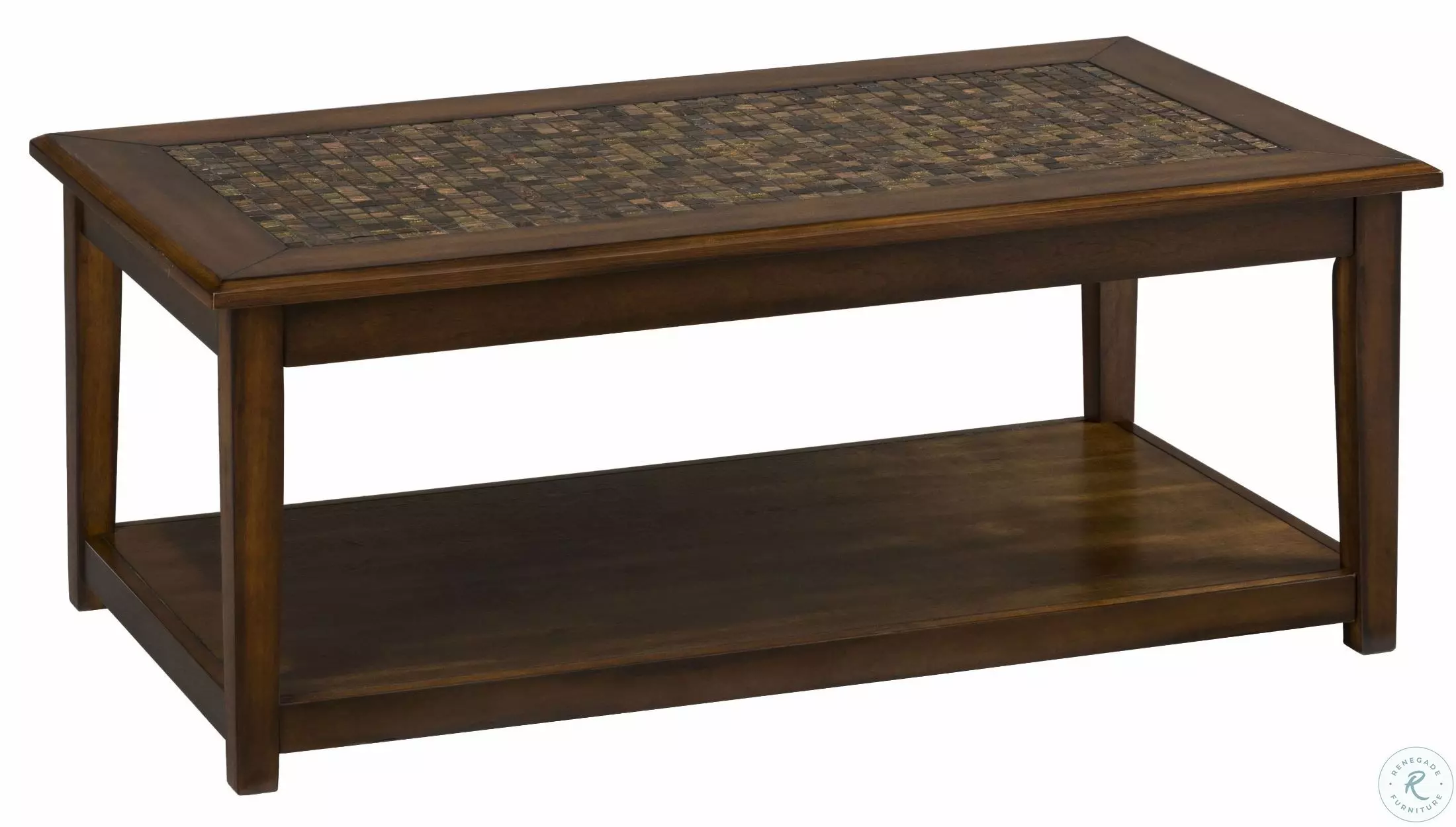 Baroque Brown Mosaic Tile Inlay Cocktail Table from Jofran | Coleman ...