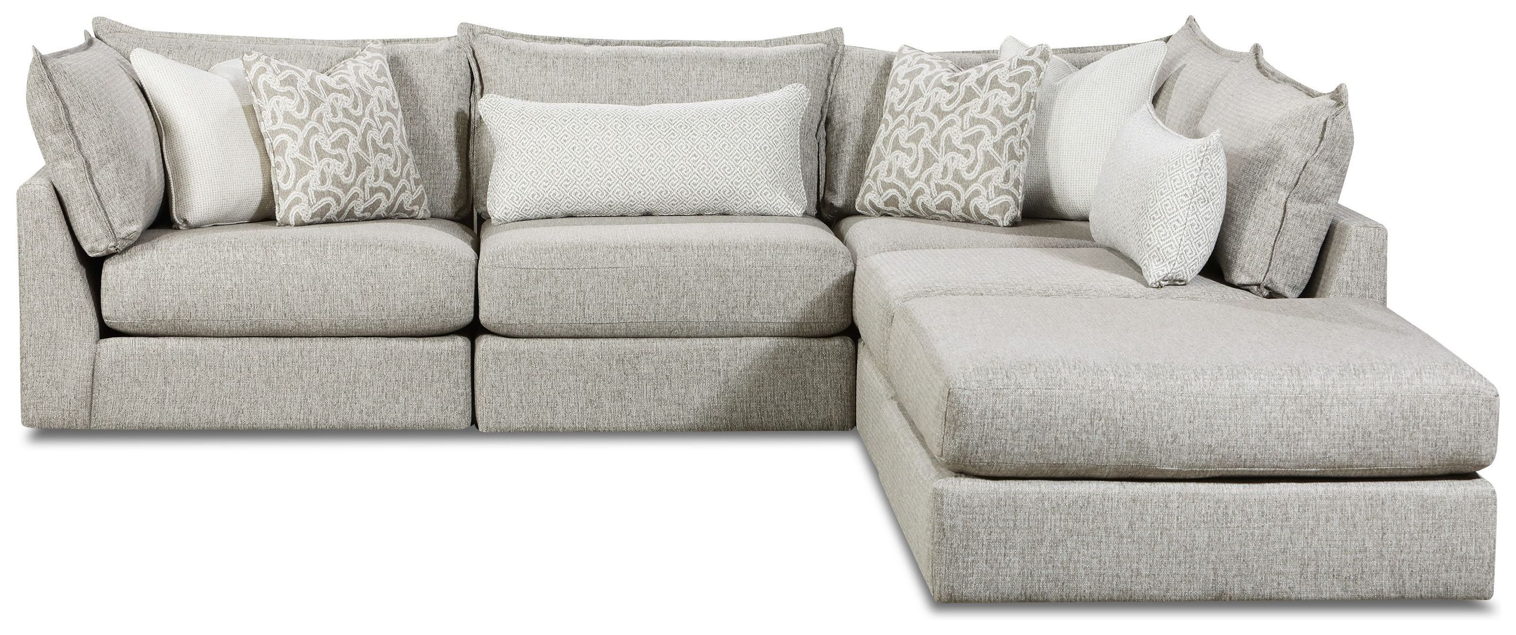 Durango Moose Beige 5 Piece Modular Sectional with Pillows From ...
