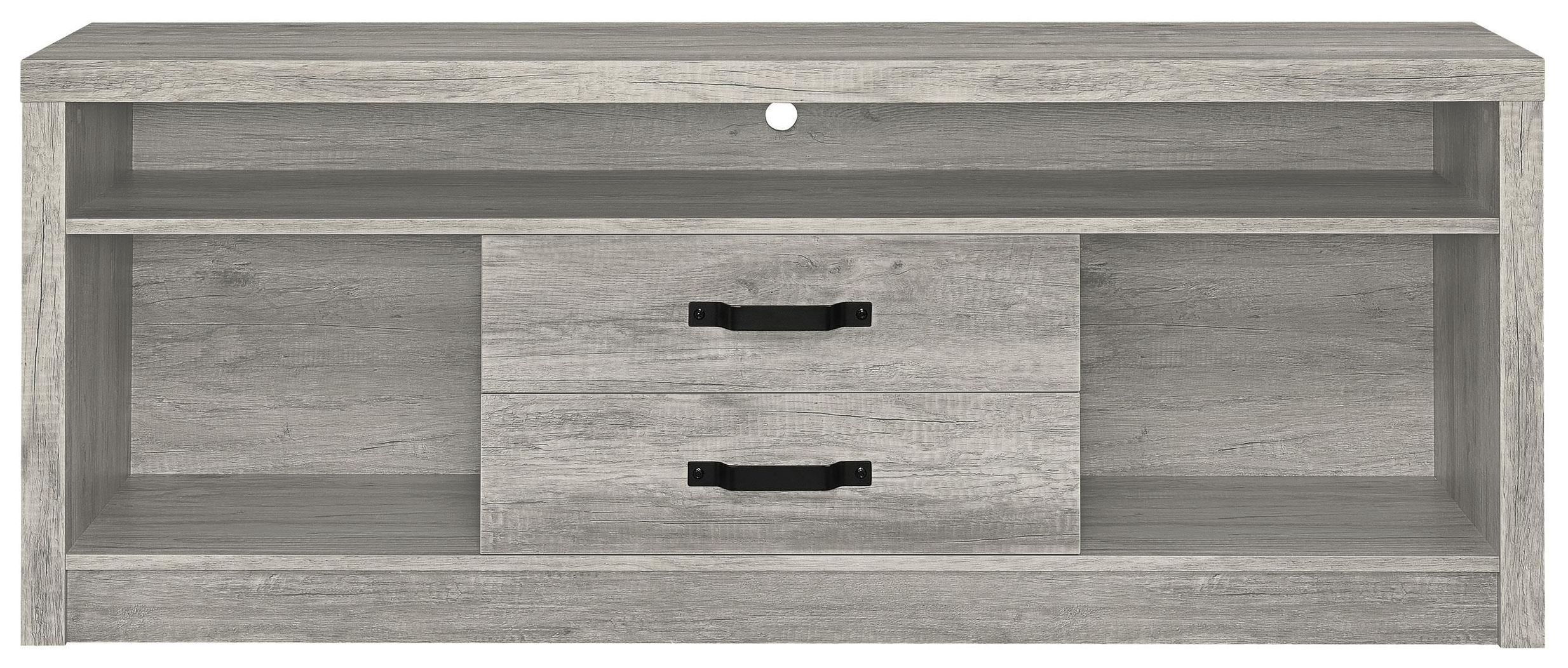 701024 Gray Driftwood Drawer TV Console from Coaster | Coleman Furniture