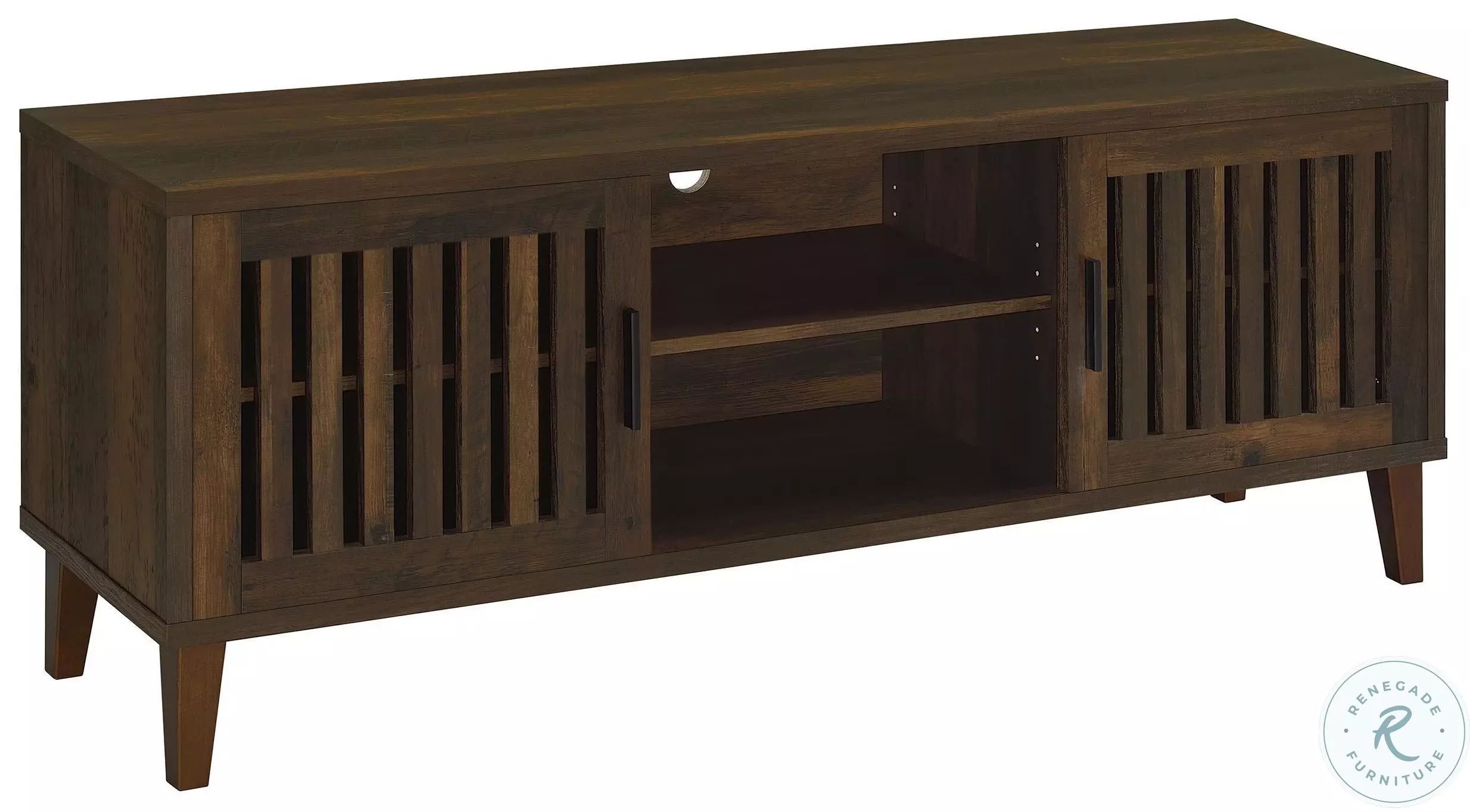 Sedona Dark Pine 2 Door 60" TV Stand From Coaster Furniture | Coleman ...