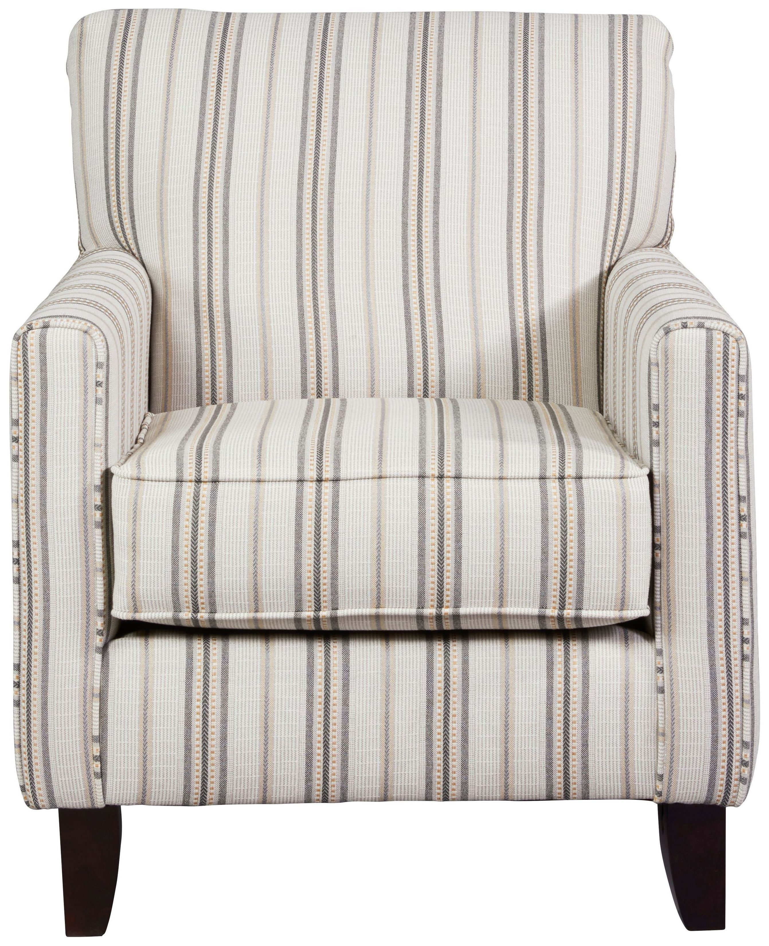 Durango Pewter Unica Oxford Performance Fabric Accent Chair From ...