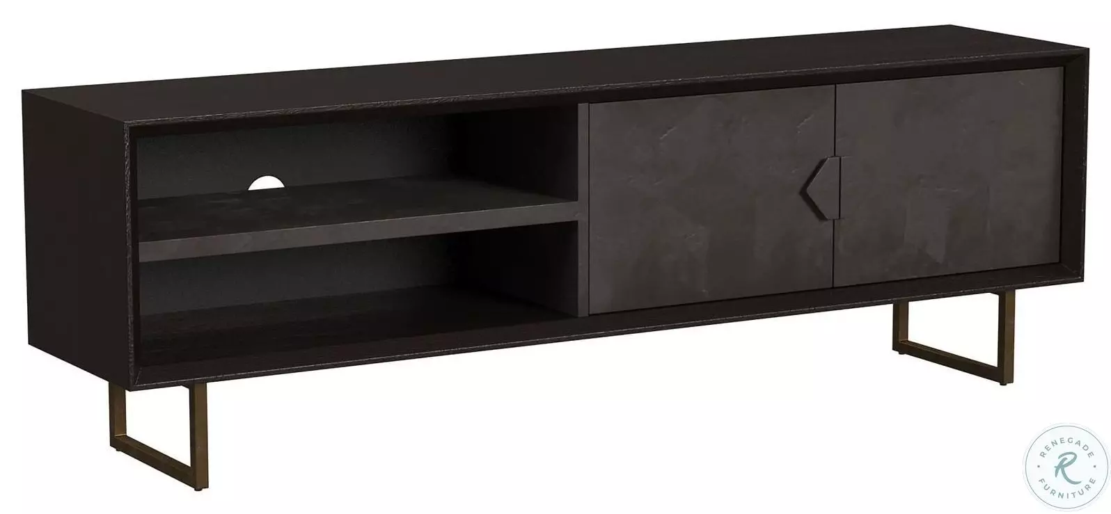 Marsden Charcoal Black 70" TV Stand From Coaster Furniture | Coleman ...