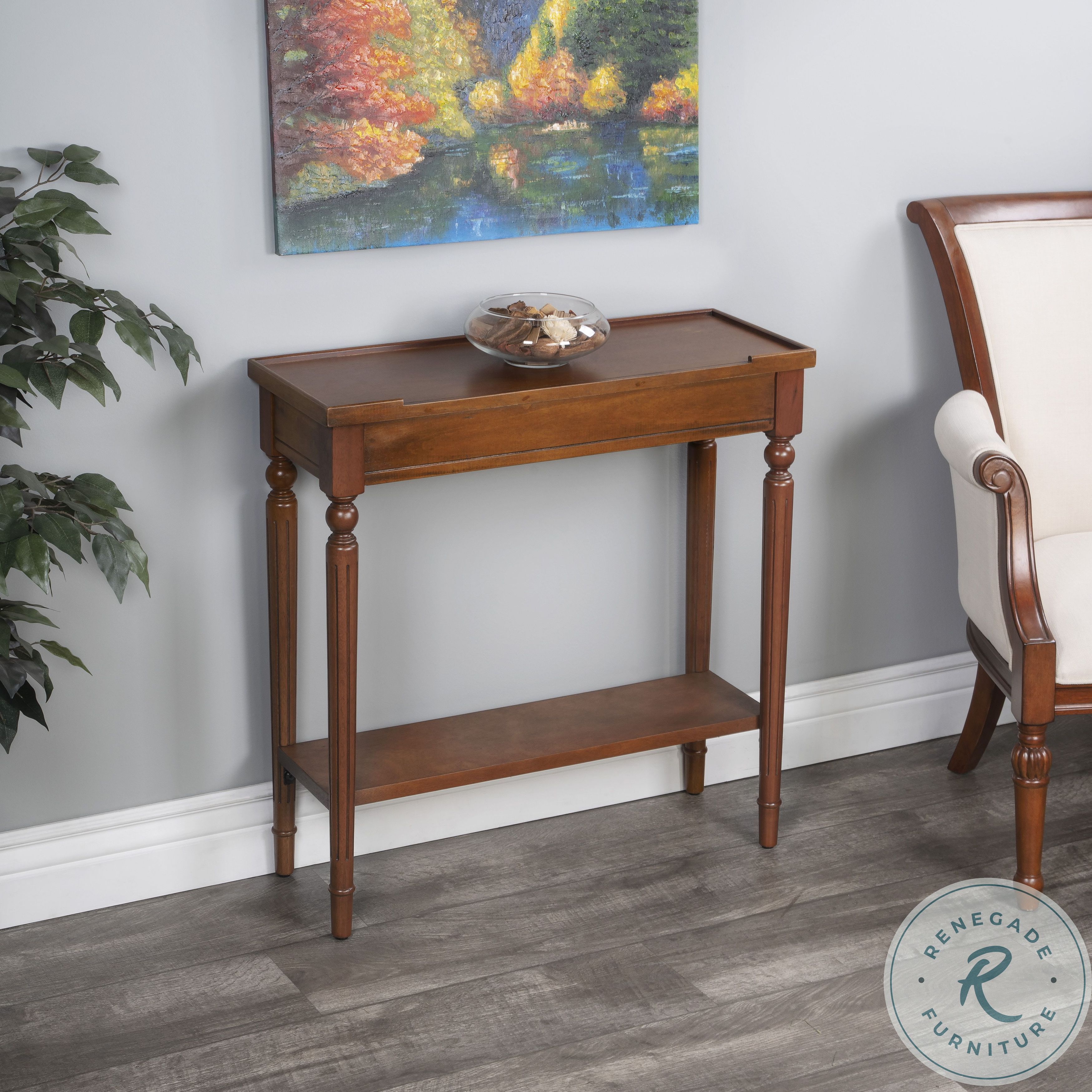 Aubrey Olive Ash Burl Console Table from Butler | Coleman Furniture