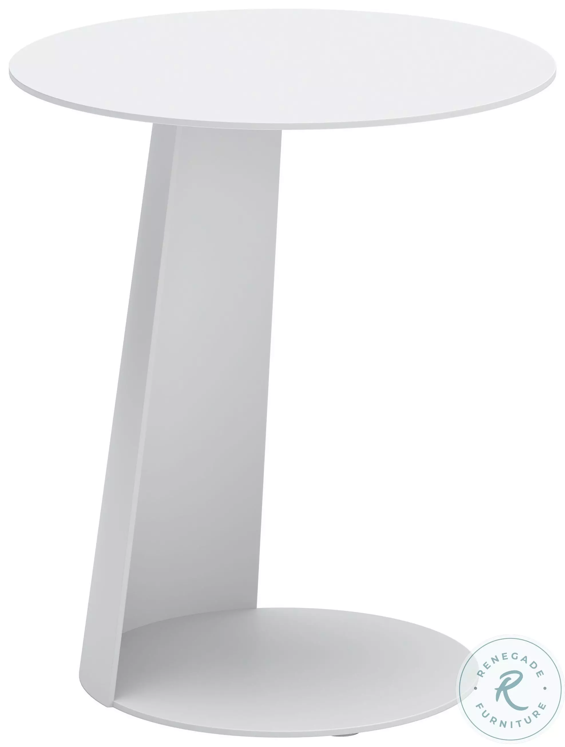 Sunny Isles White Outdoor Side Table From Zuo | Coleman Furniture