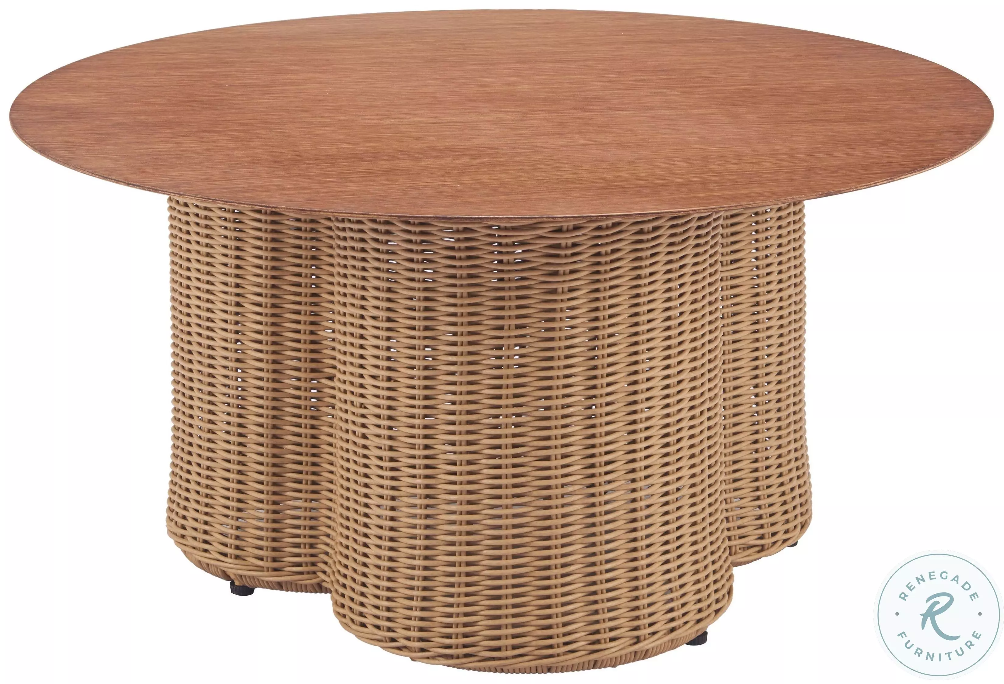 Soka Natural Outdoor Coffee Table From Zuo | Coleman Furniture