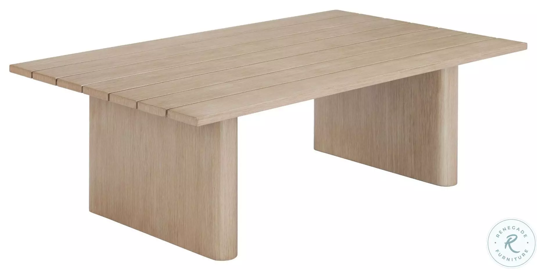 Duna Natural Outdoor Coffee Table From Zuo | Coleman Furniture