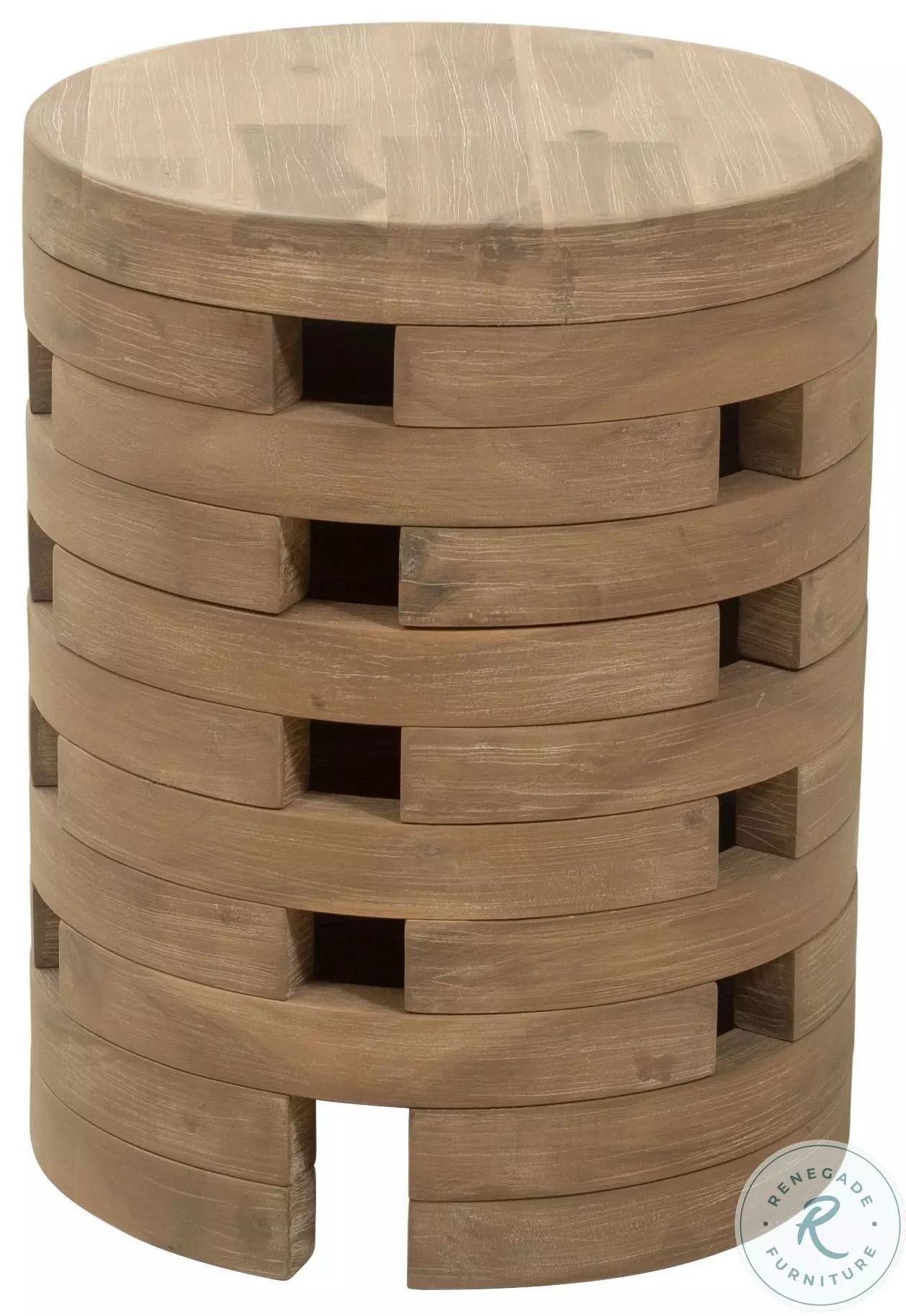 Mado Natural Outdoor Side Table From Zuo | Coleman Furniture