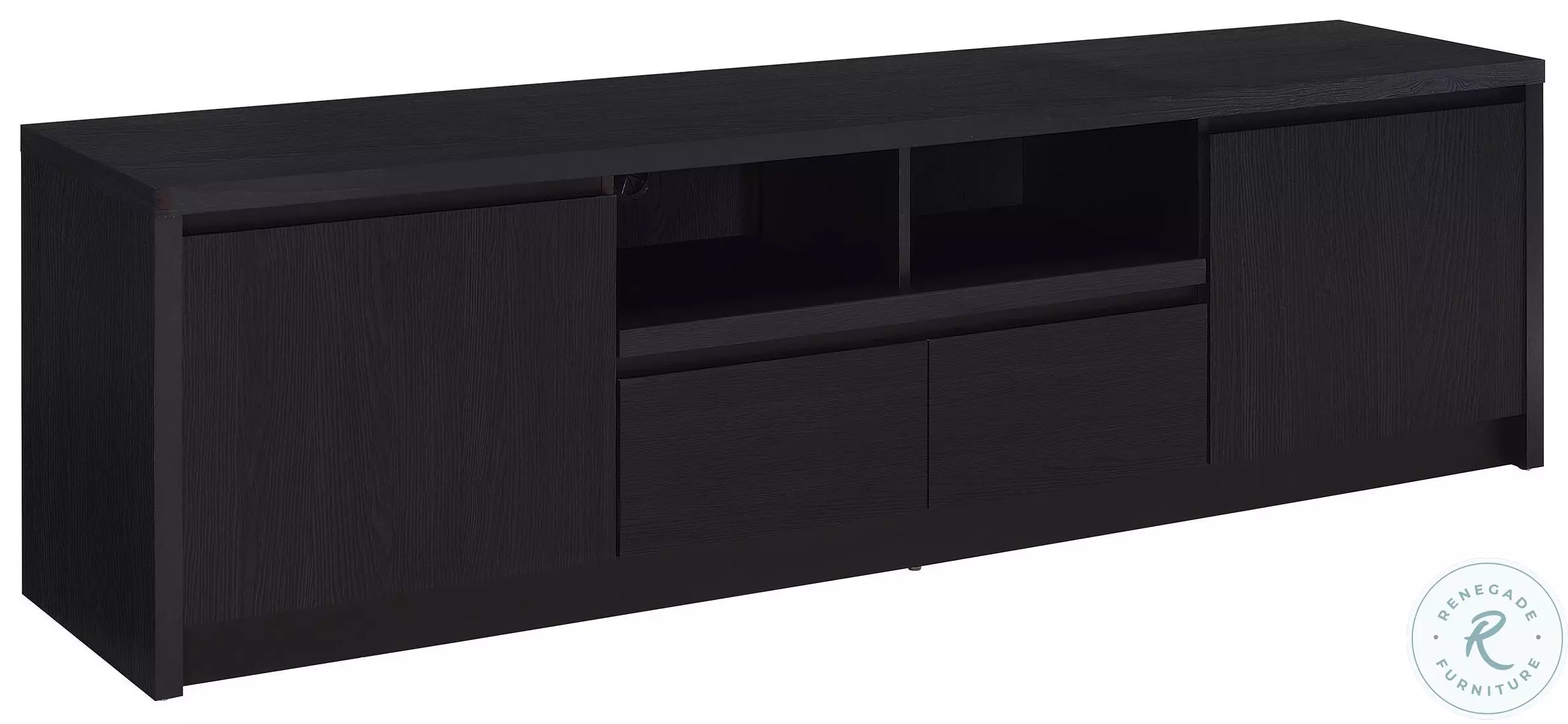 Winfield Black 78" 2 Door TV Stand From Coaster Furniture | Home ...