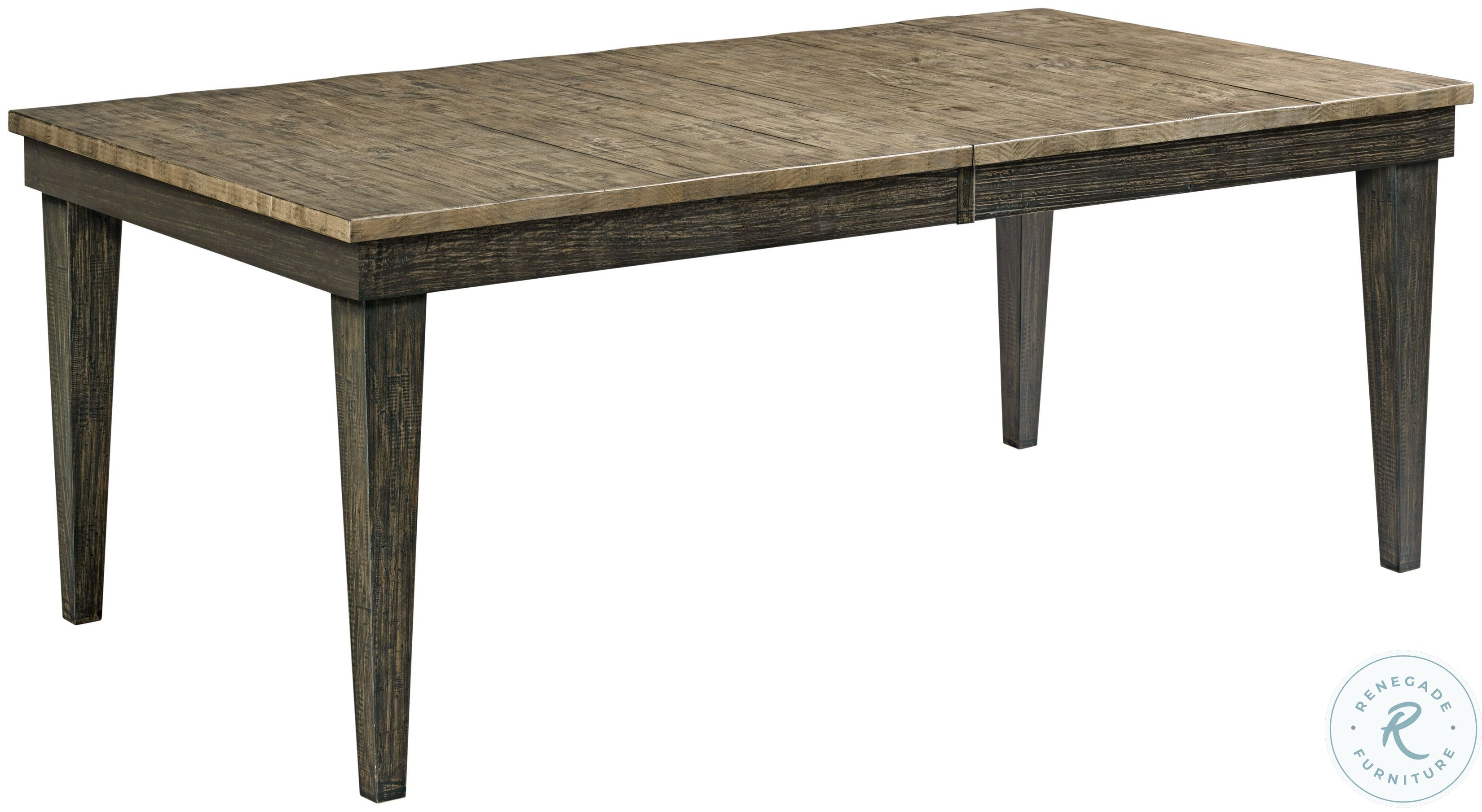 Plank Road Charcoal Rankin Extendable Rectangular Dining Table from ...