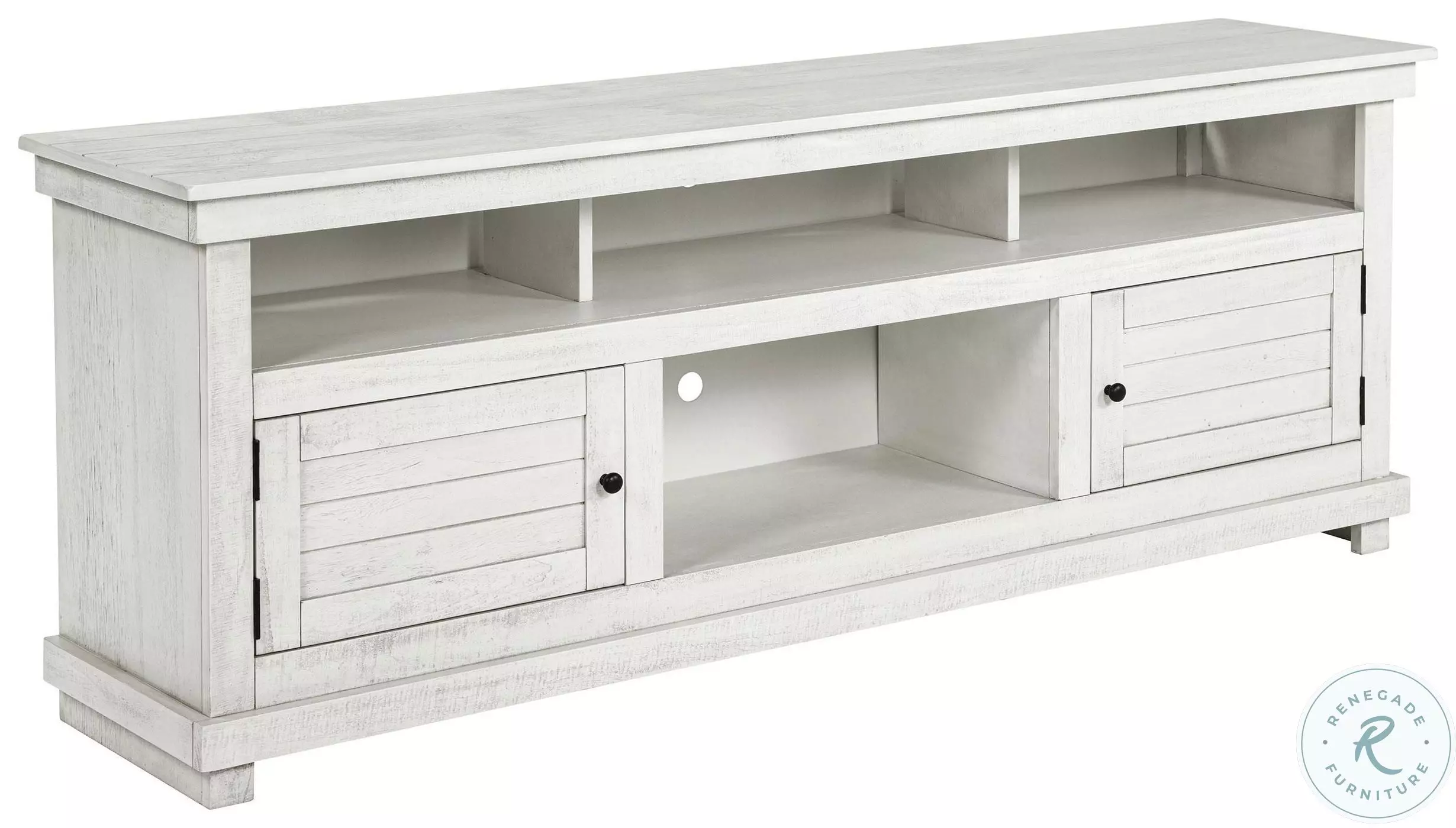 Payne Distressed White 70" TV Stand From Coaster Furniture | Coleman ...
