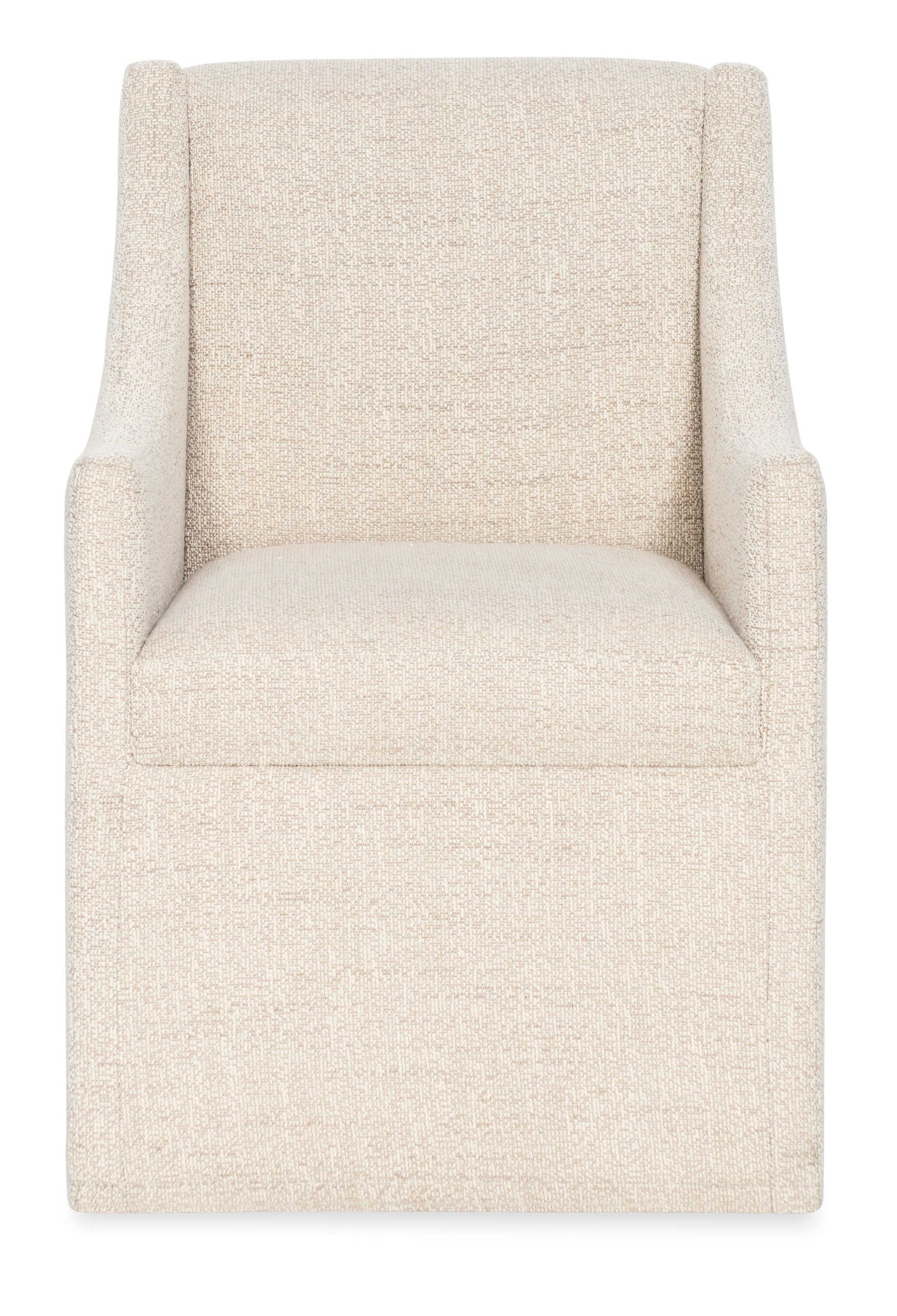 Solara Beige Upholstered Arm Chair with Casters From Hooker Furniture ...