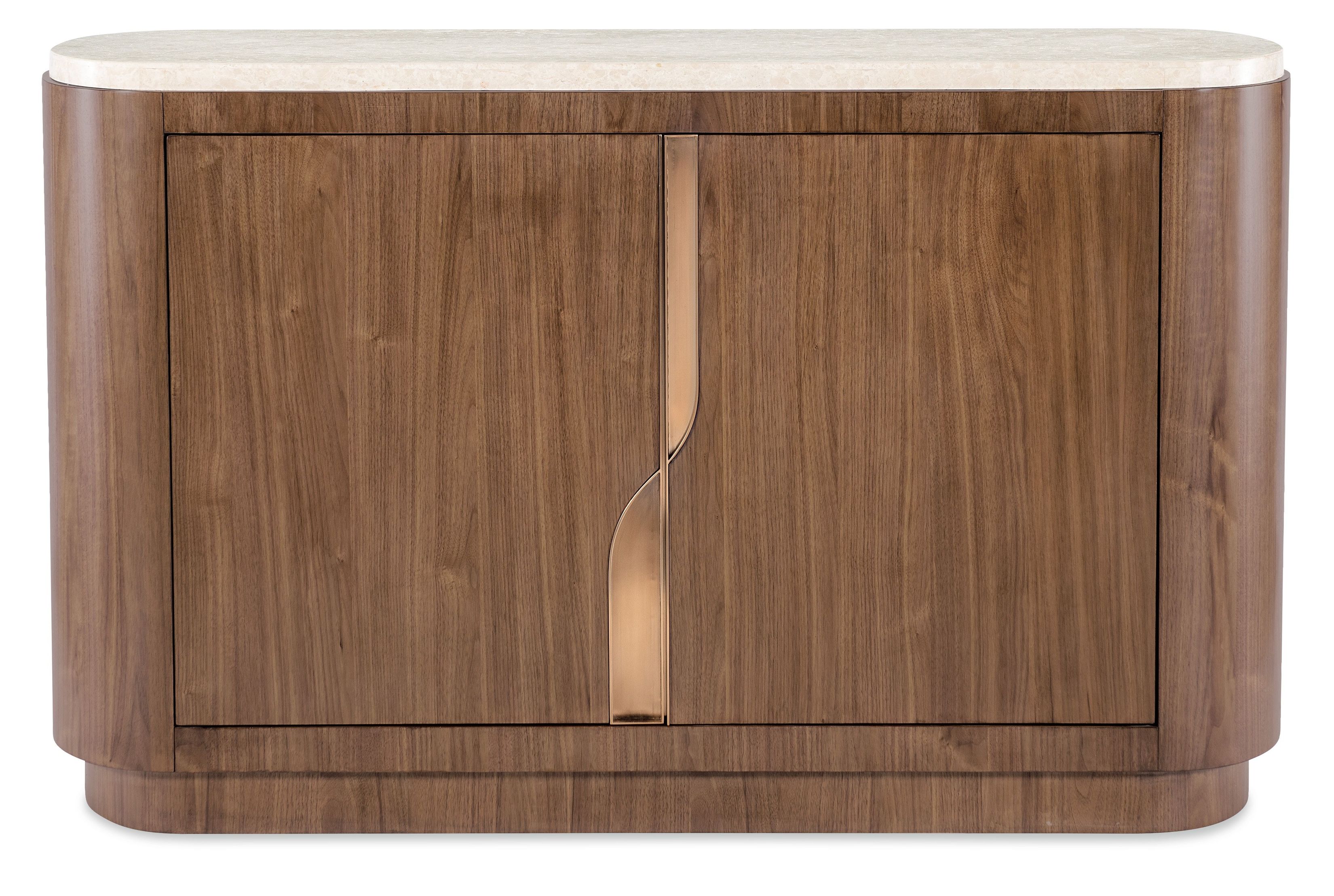 Solara Medium Brown Marble Top 2 Door Server From Hooker Furniture ...