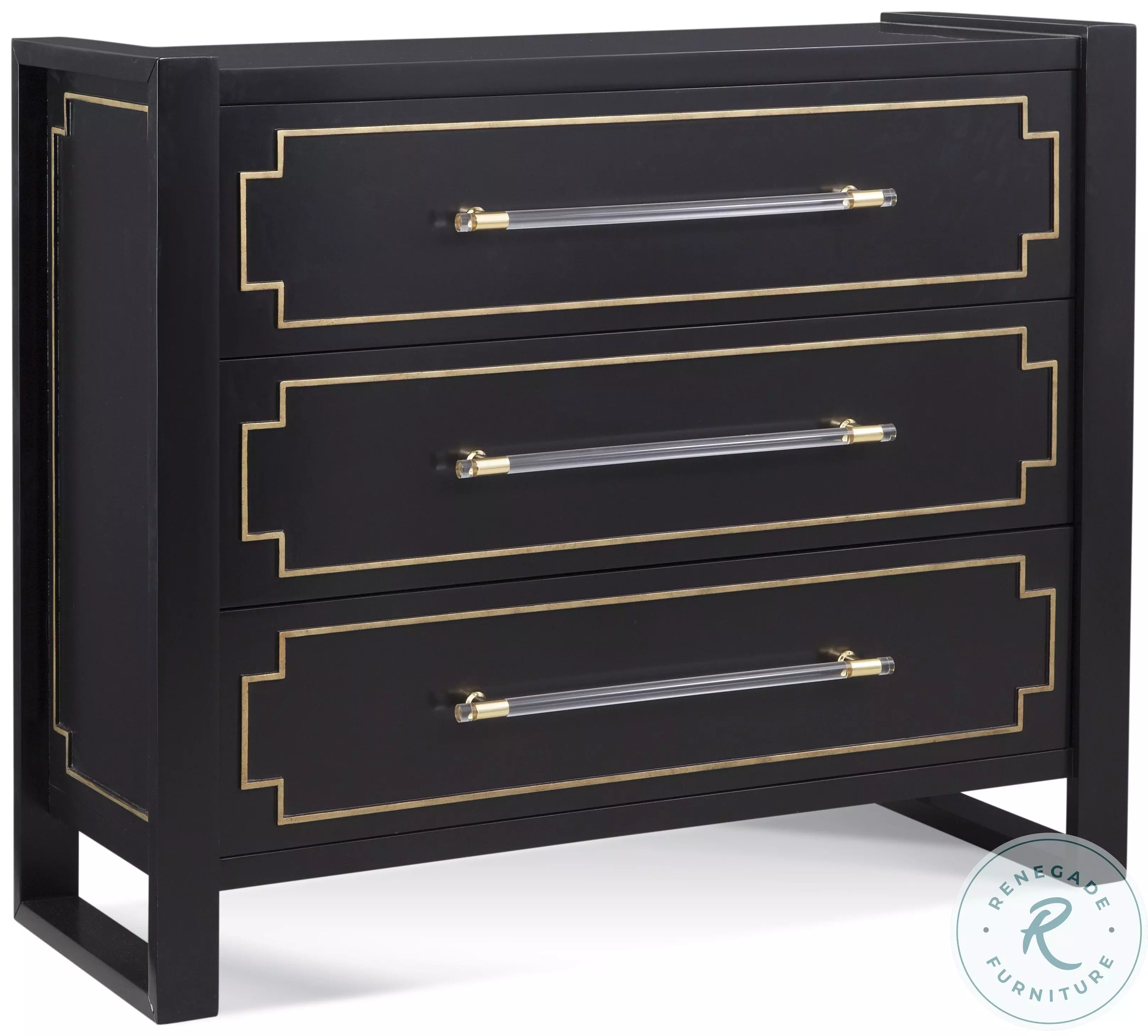 Lowery Black Lacquer Hall Chest From Home Gallery Stores | Home Gallery ...