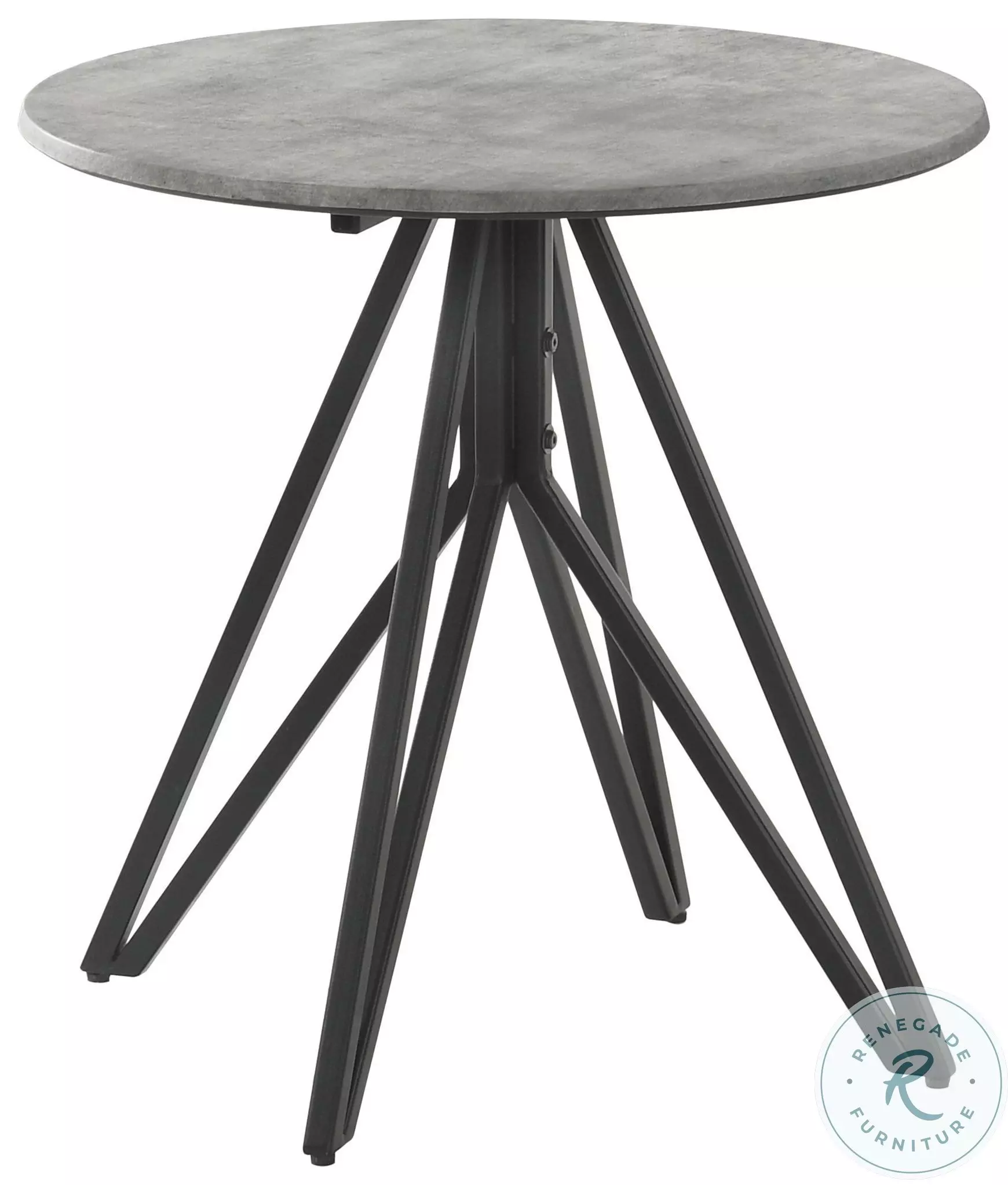 736177 Cement And Gunmetal End Table From Coaster | Coleman Furniture