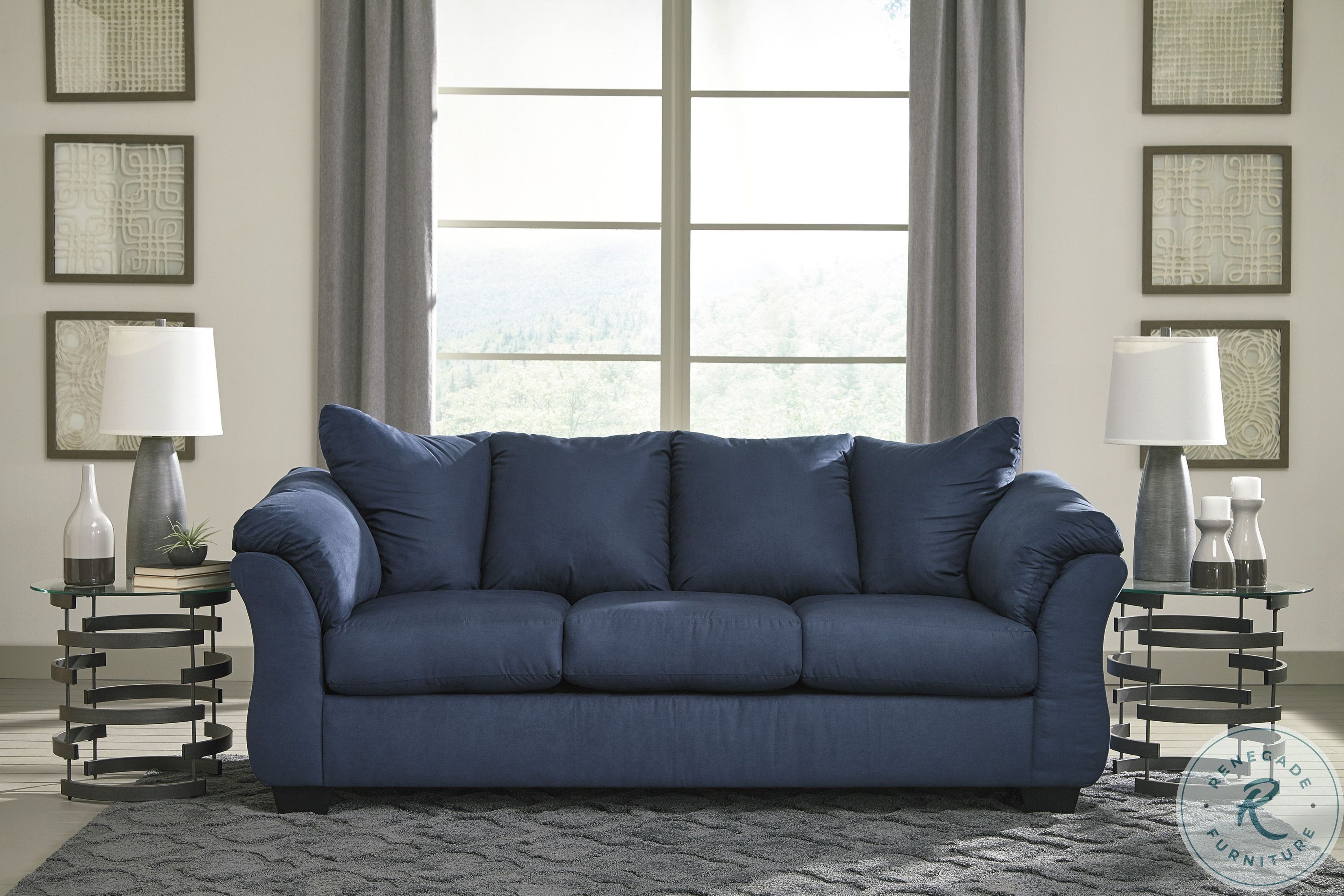 Darcy Blue Sofa from Ashley | Coleman Furniture