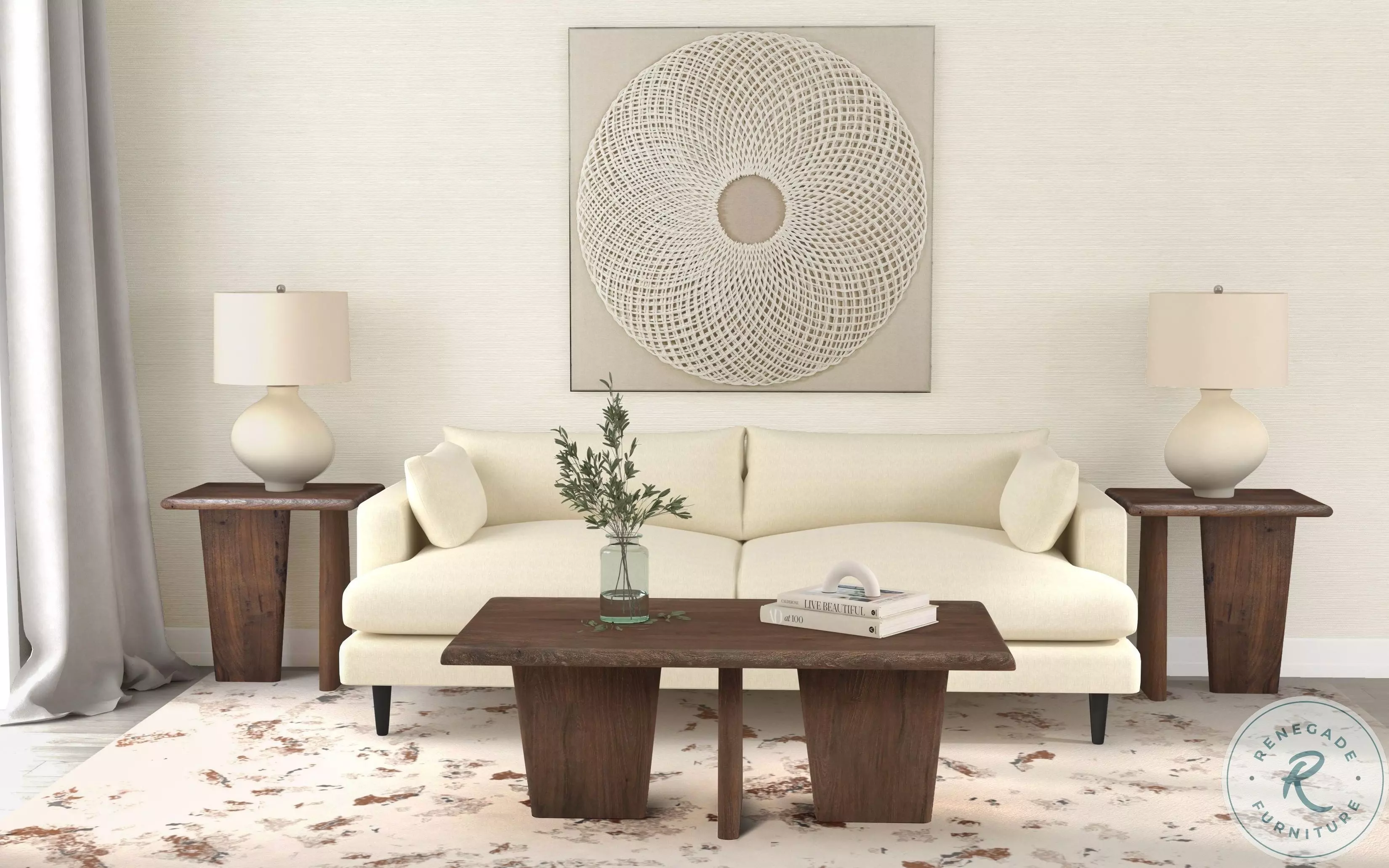 Lasso Brown Rectangular Occasional Table Set from Bassett Mirror ...