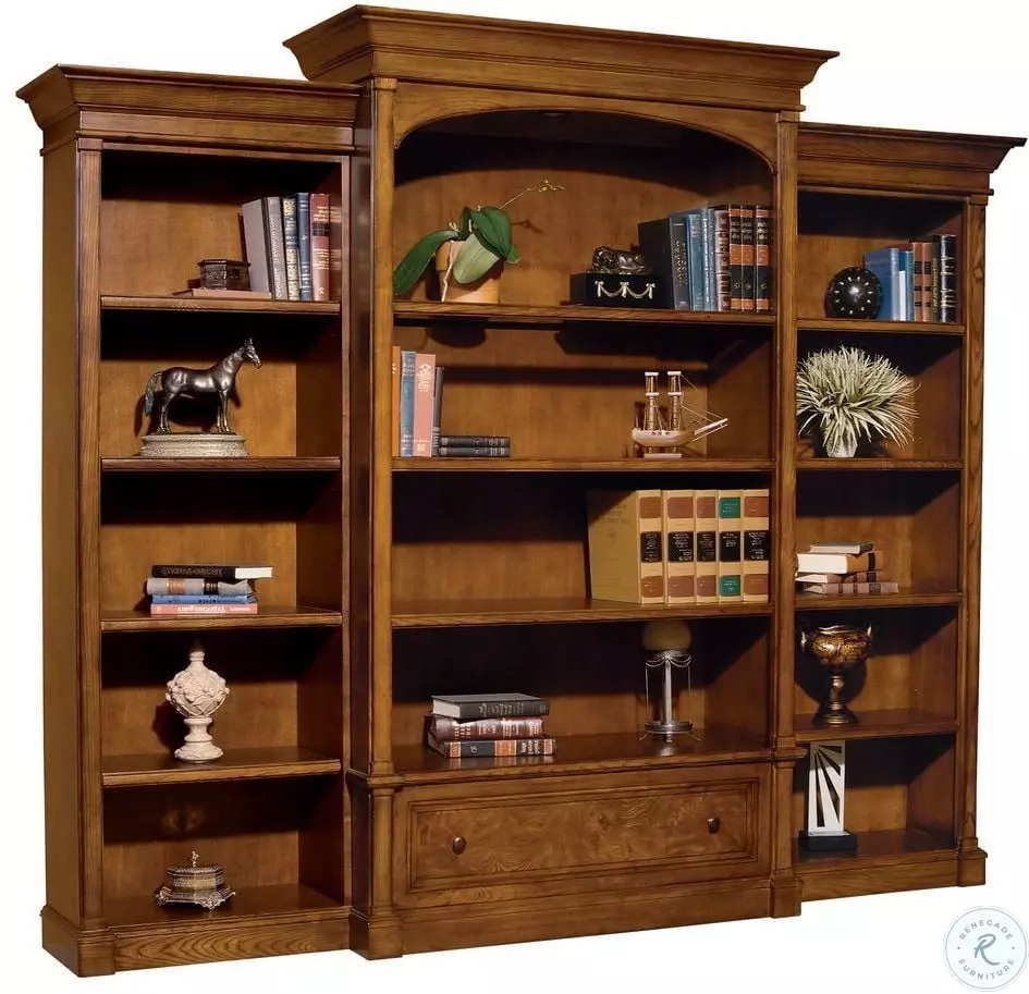 Urban Ash Burl Executive Bookcase Set From Home Gallery Stores | Home ...