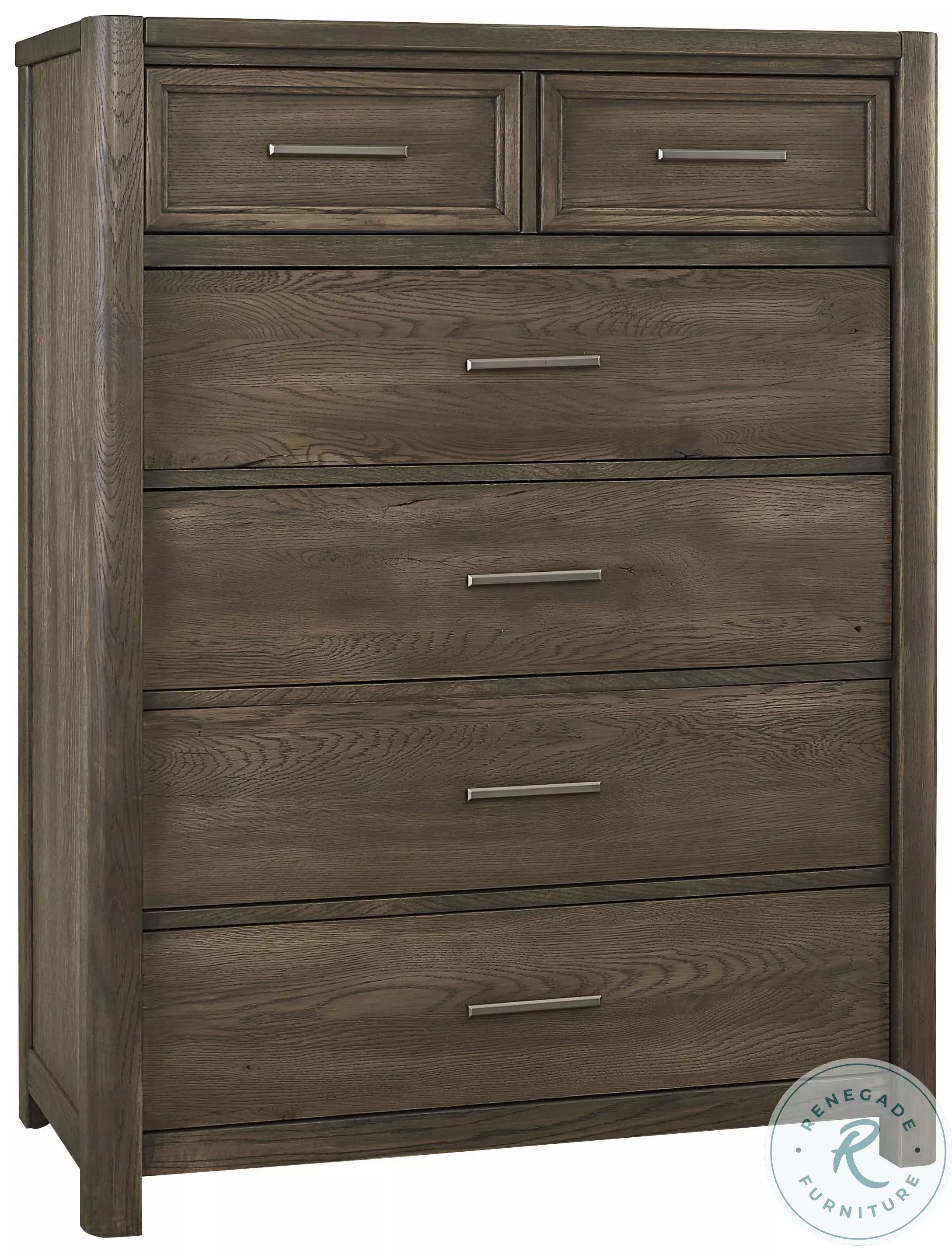 Ben And Erin Napier Aged Grey 5 Drawer Chest From Vaughan Bassett ...