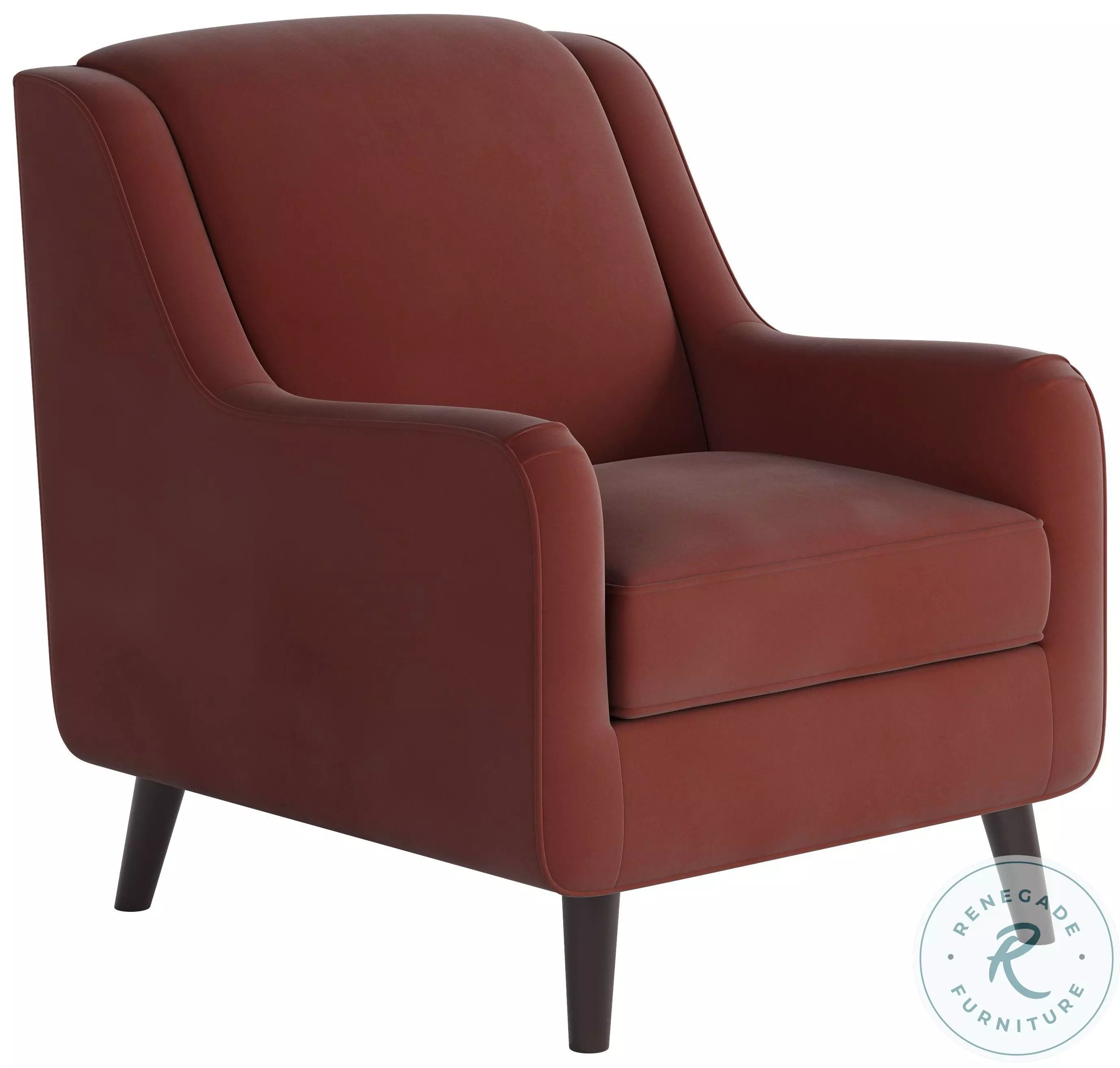 Bella Rouge Sloped Arm Accent Chair From Southern Home Furnishings ...